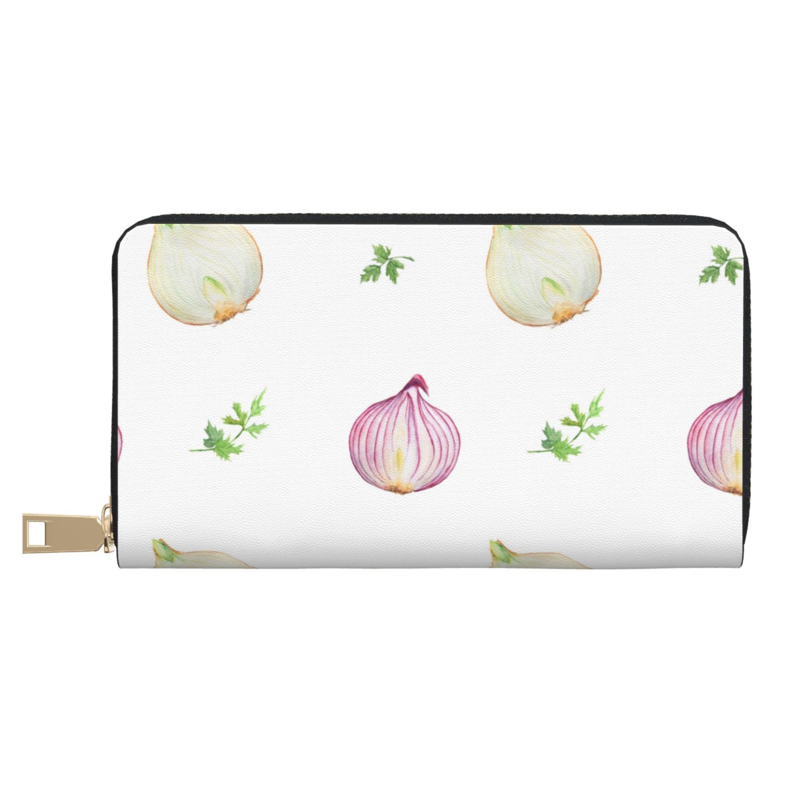 Wallet for Men Women - Minimalist Onion leaf Long Slim Card Holder ...