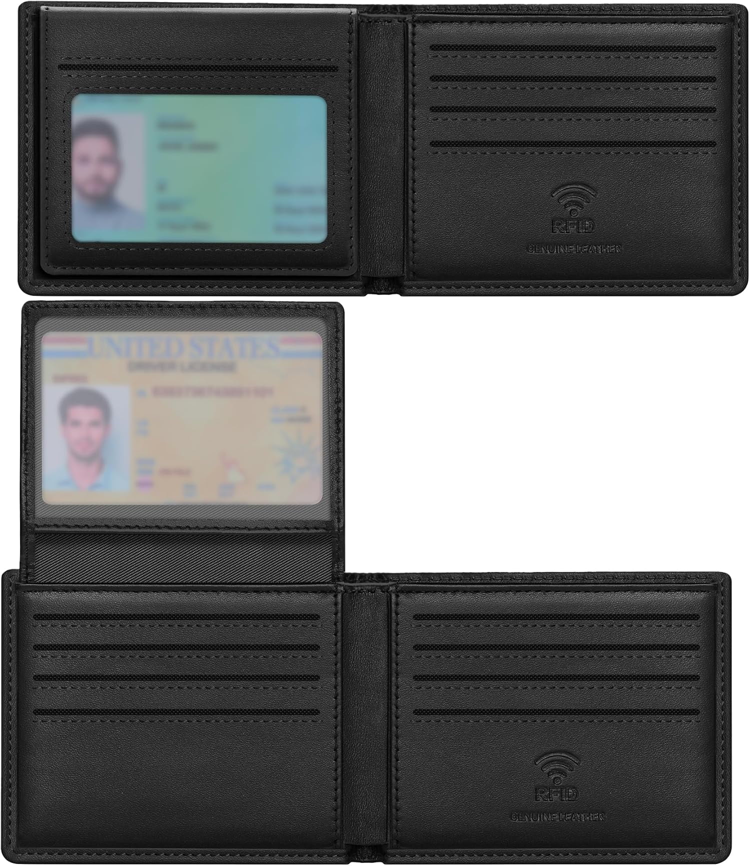 Wallet for Men with Box - Bifold Stylish - Mens Wallets Rfid Blocking ...