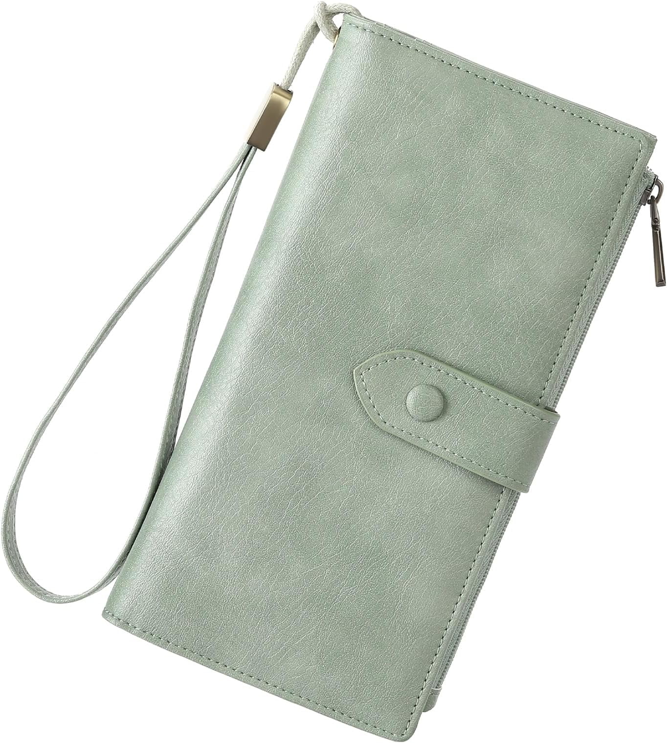 Wallet for Women Blocking Leather Clutch Long Purse Large Capacity ...