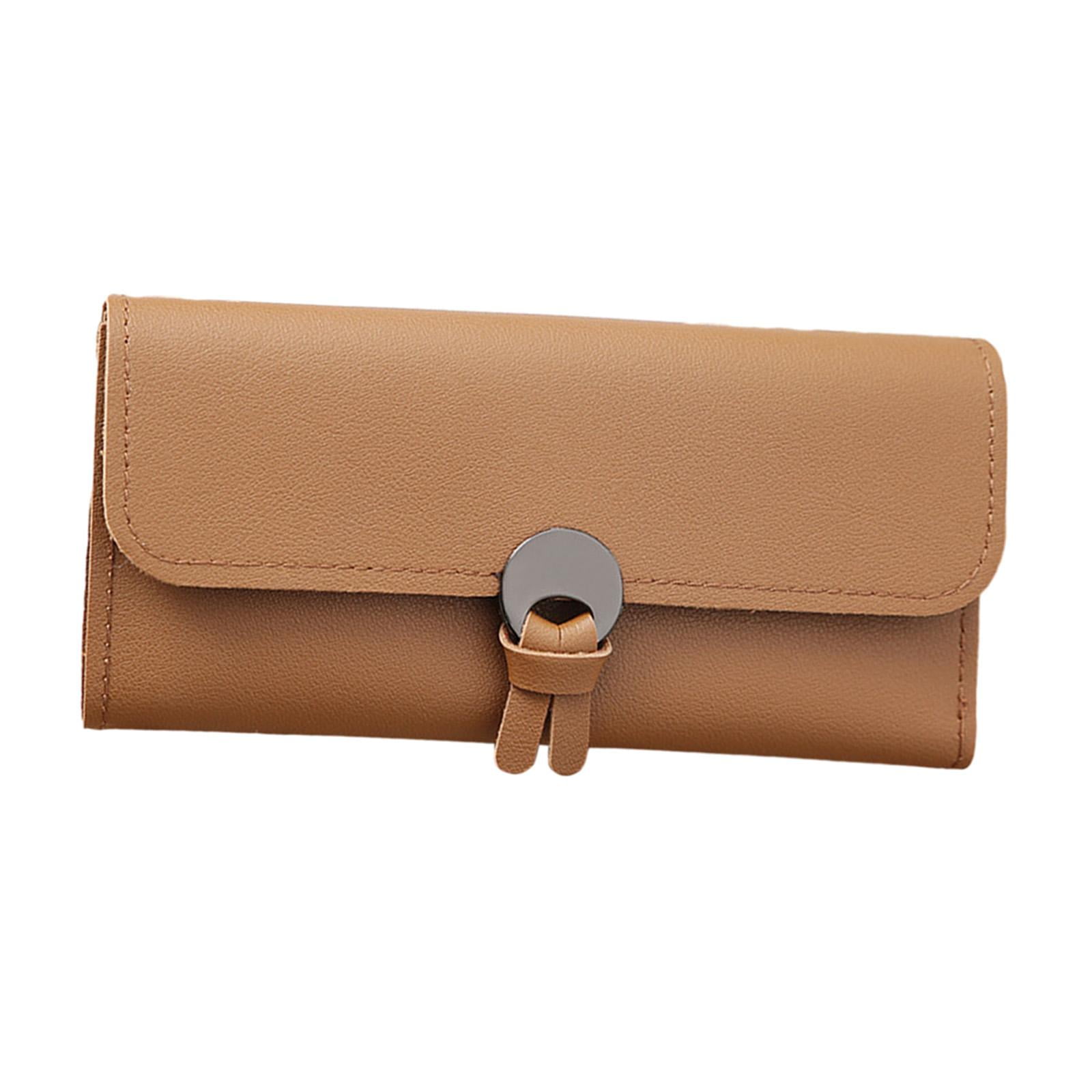 Wallet for Women Minimalist Slim Thin Durable Organizer PU Leather Card ...