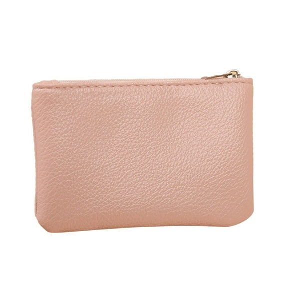 Wallet with Key Ring Zipper Coin Purse Thin Short Card Key Organizer ...