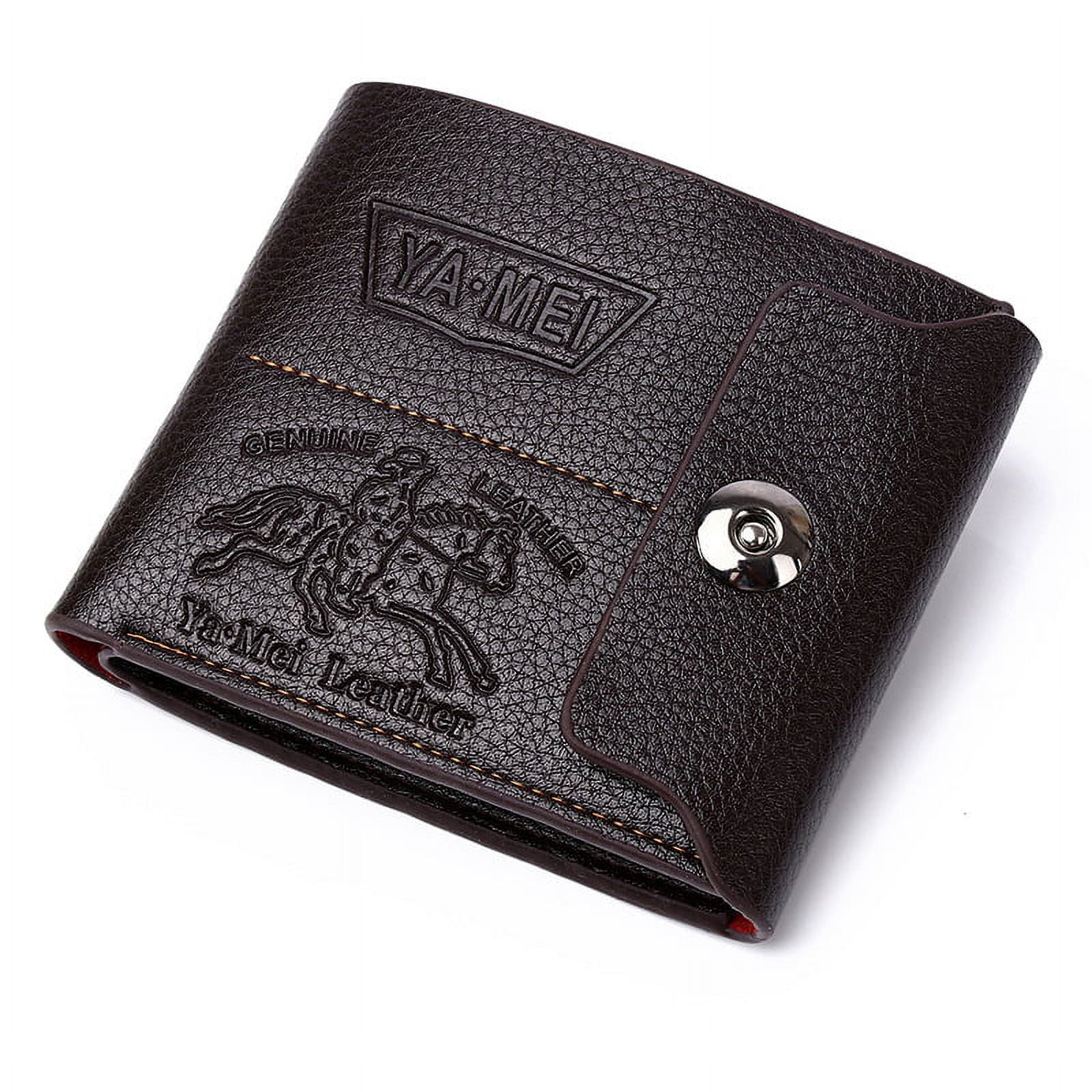 Wallets Mens Leather RFID Blocking Slim Wallet with 10 Credit Card, 2 ...