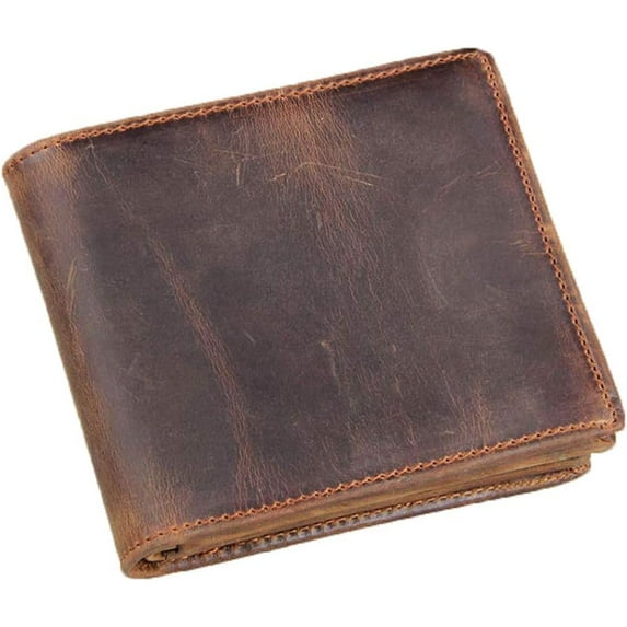 Wallets for Men- Italian Distressed Large Bifold Men's Wallet with RFID ...