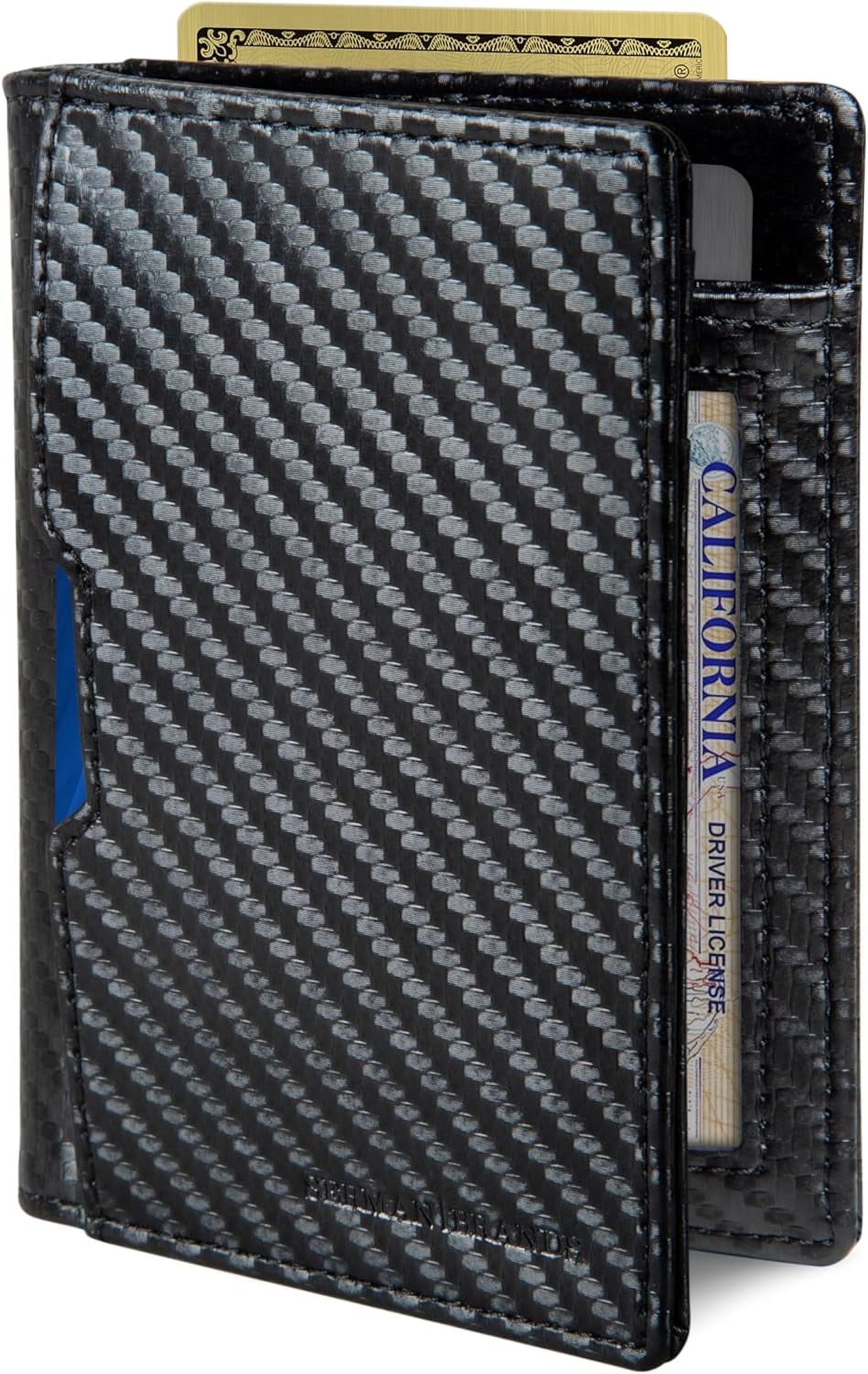 - Wallets for Men Slim Mens leather RFID Blocking Minimalist Card Front ...