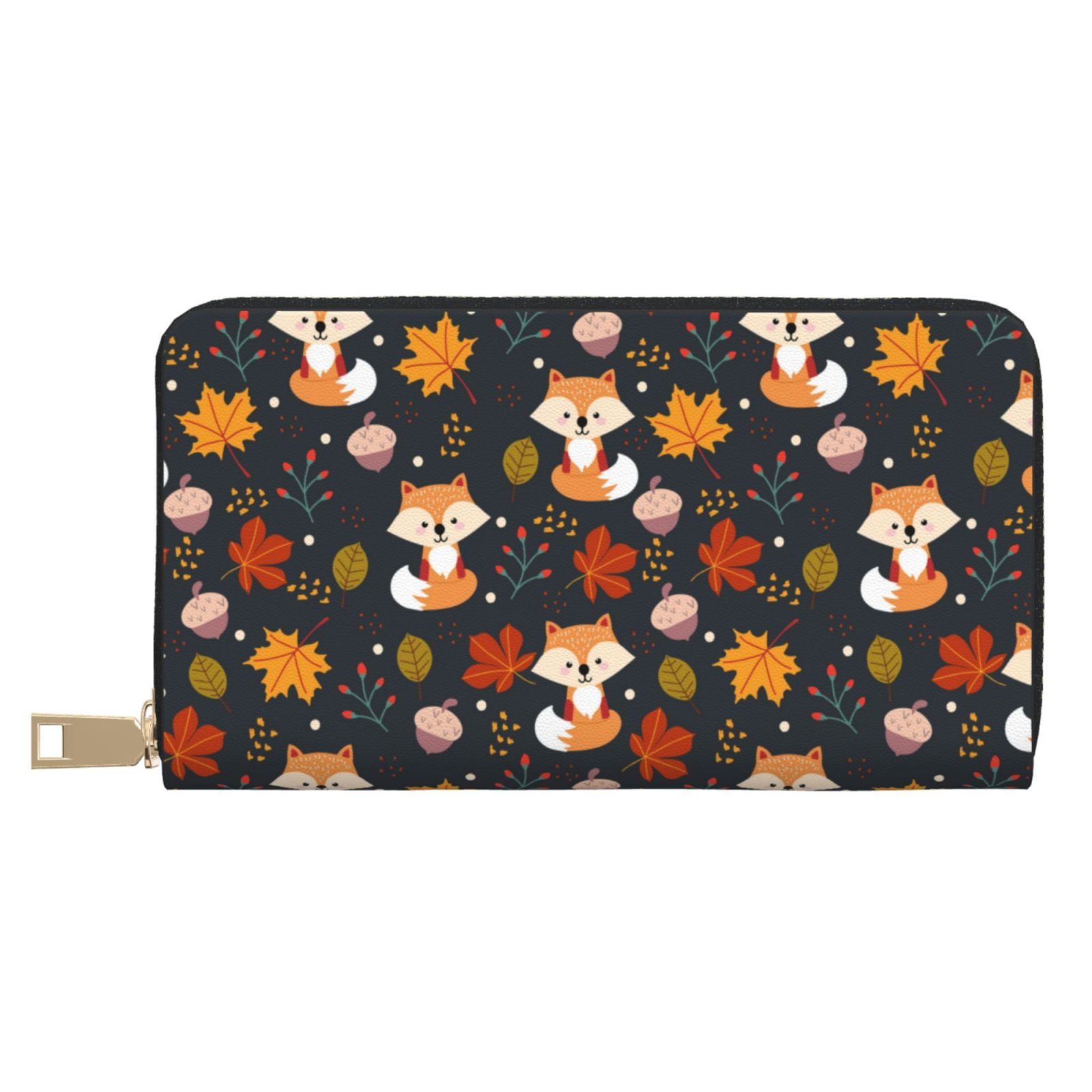 Wallets for Men With Money Clip, Autumn Fox Mens Wallet With Credit ...