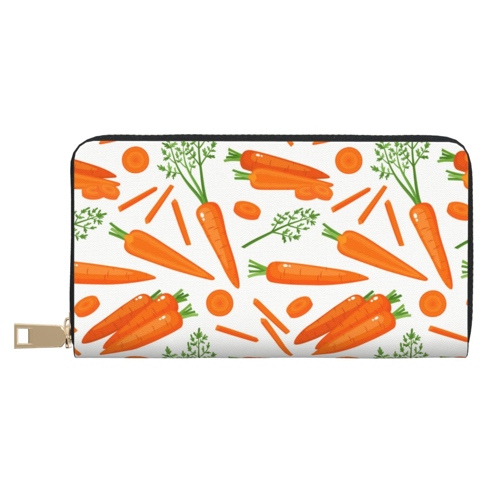 Wallets for Men With Money Clip, Carrot slices sticks Mens Wallet With ...