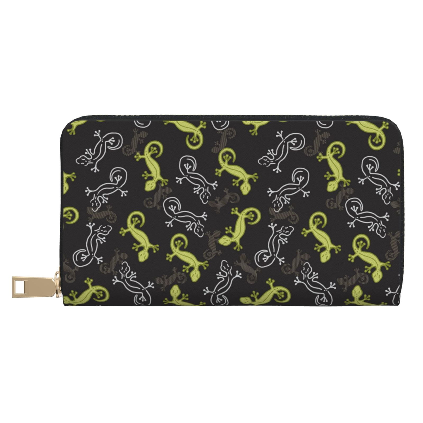 Wallets for Men With Money Clip, Cartoon Cute Lizard Gecko_A Mens ...