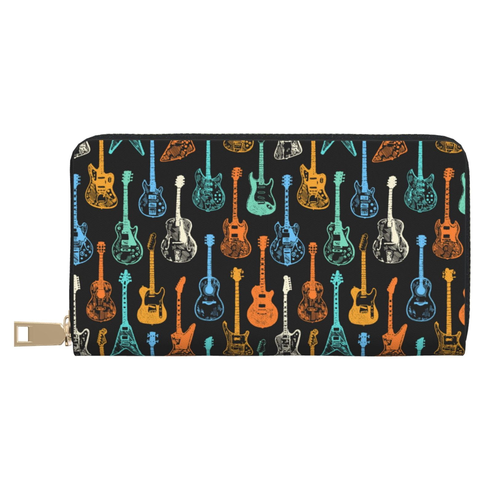 Wallets for Men With Money Clip, Colorful Guitar Mens Wallet With ...