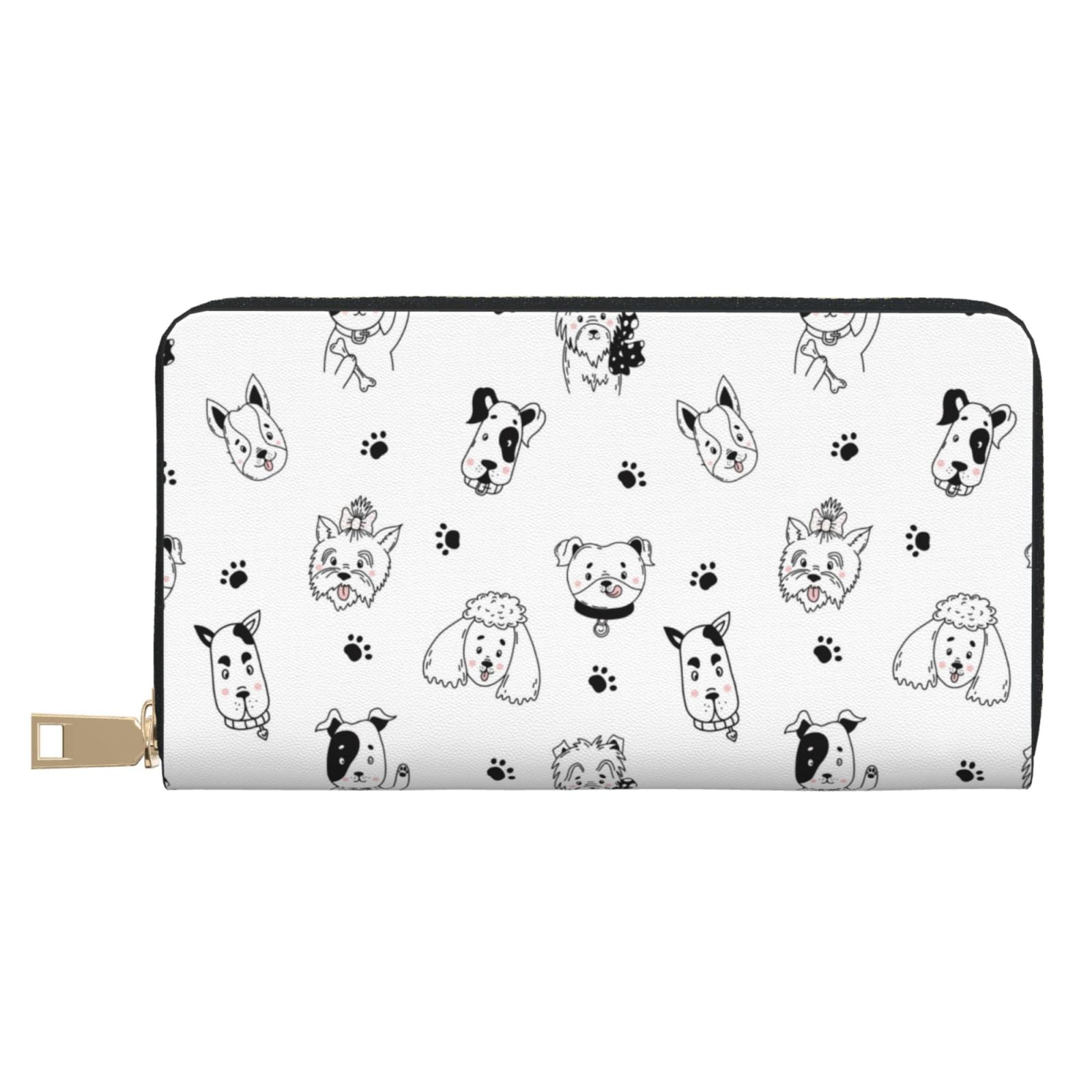 Wallets for Men With Money Clip, Cute Dog Puppy happy Mens Wallet With ...