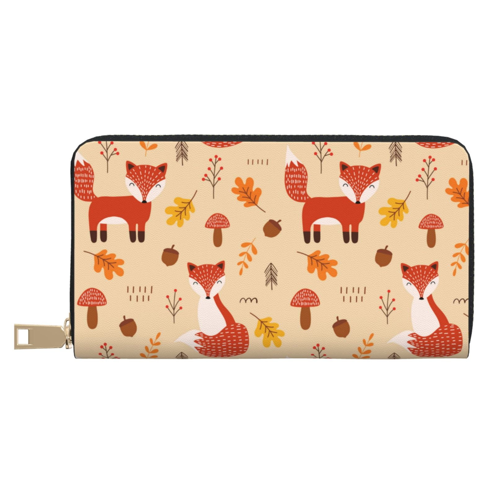 Wallets for Men With Money Clip, Cute Foxes Mens Wallet With Credit ...