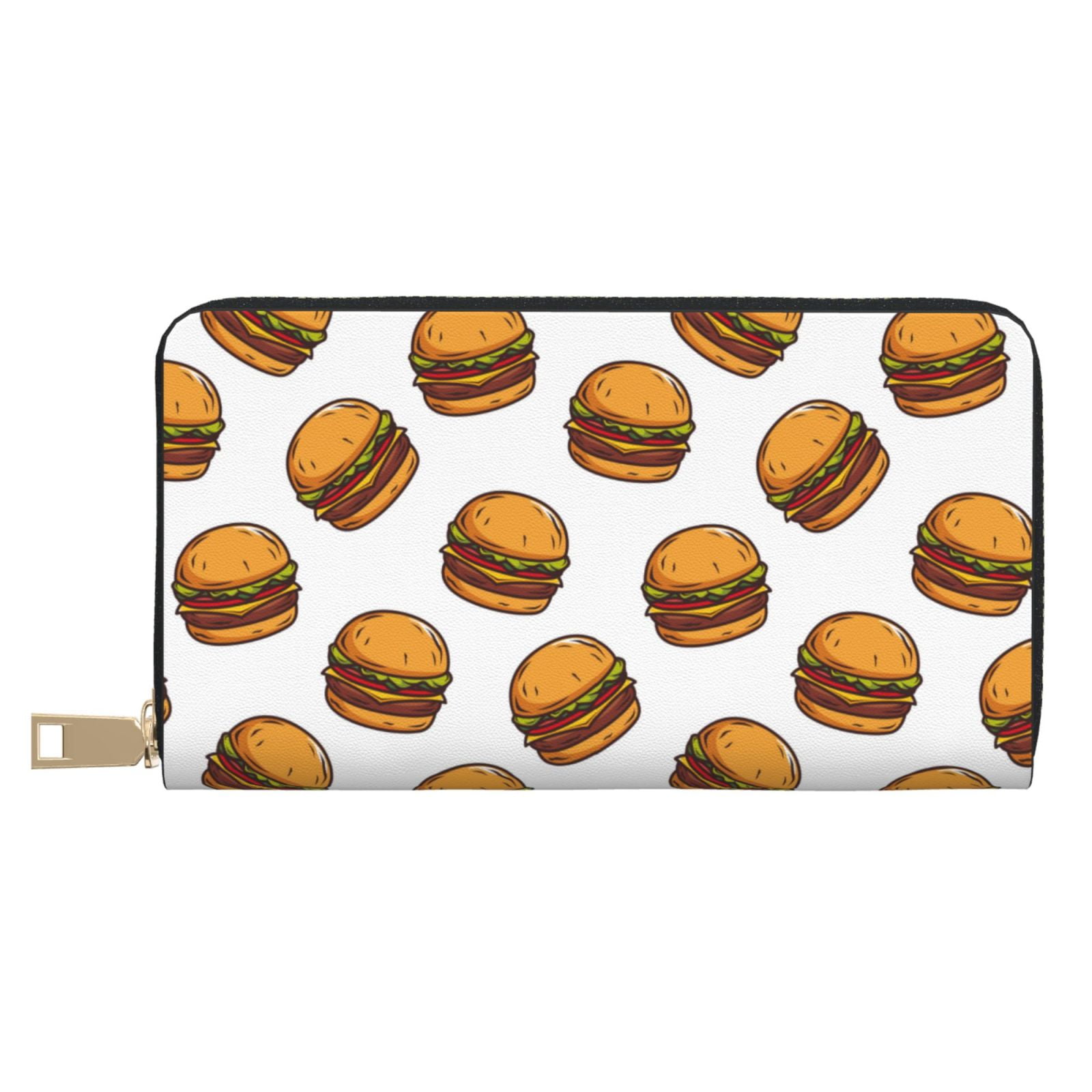 Wallets for Men With Money Clip, Cute Hamburger Mens Wallet With Credit ...