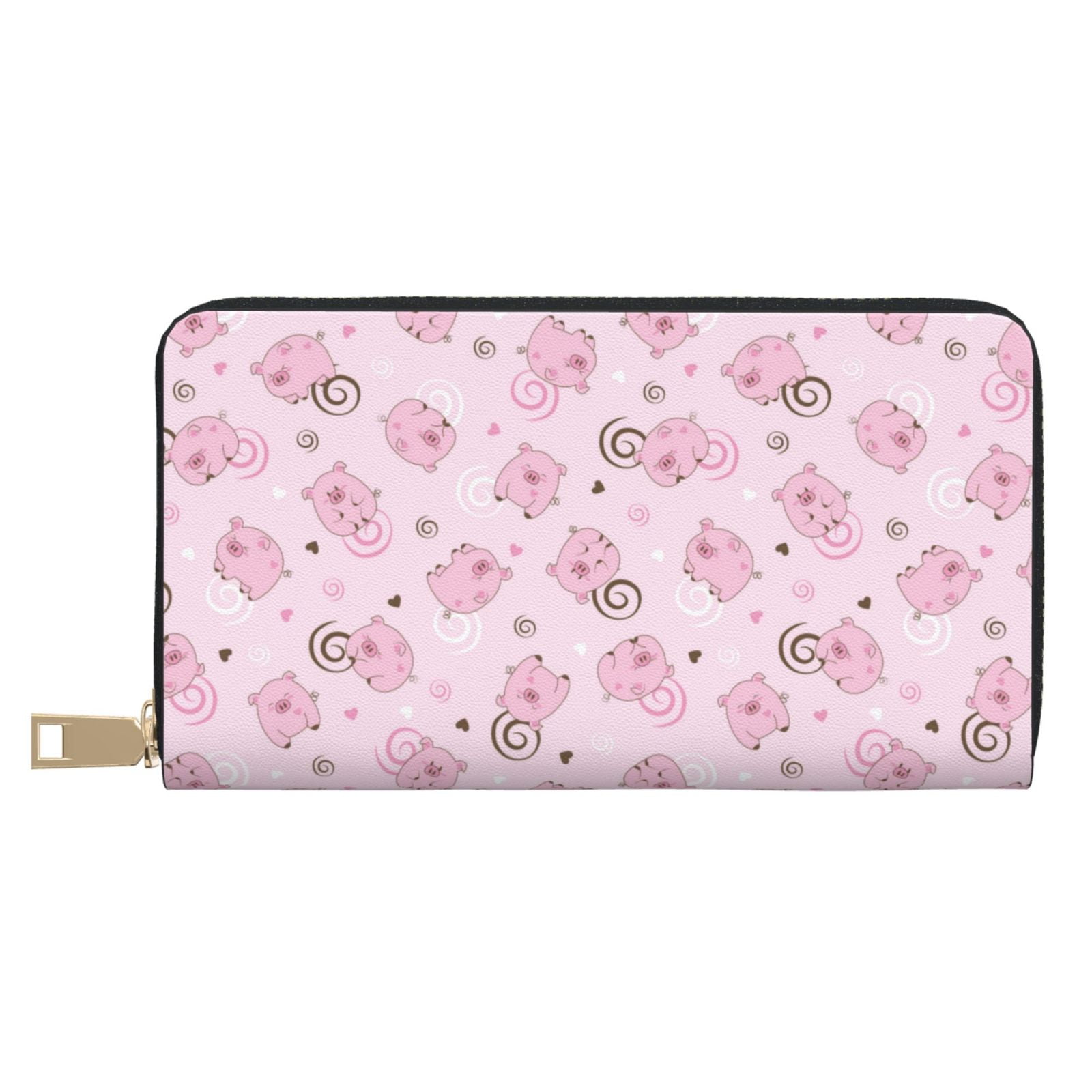 Wallets for Men With Money Clip, Cute Pig Mens Wallet With Credit Card ...