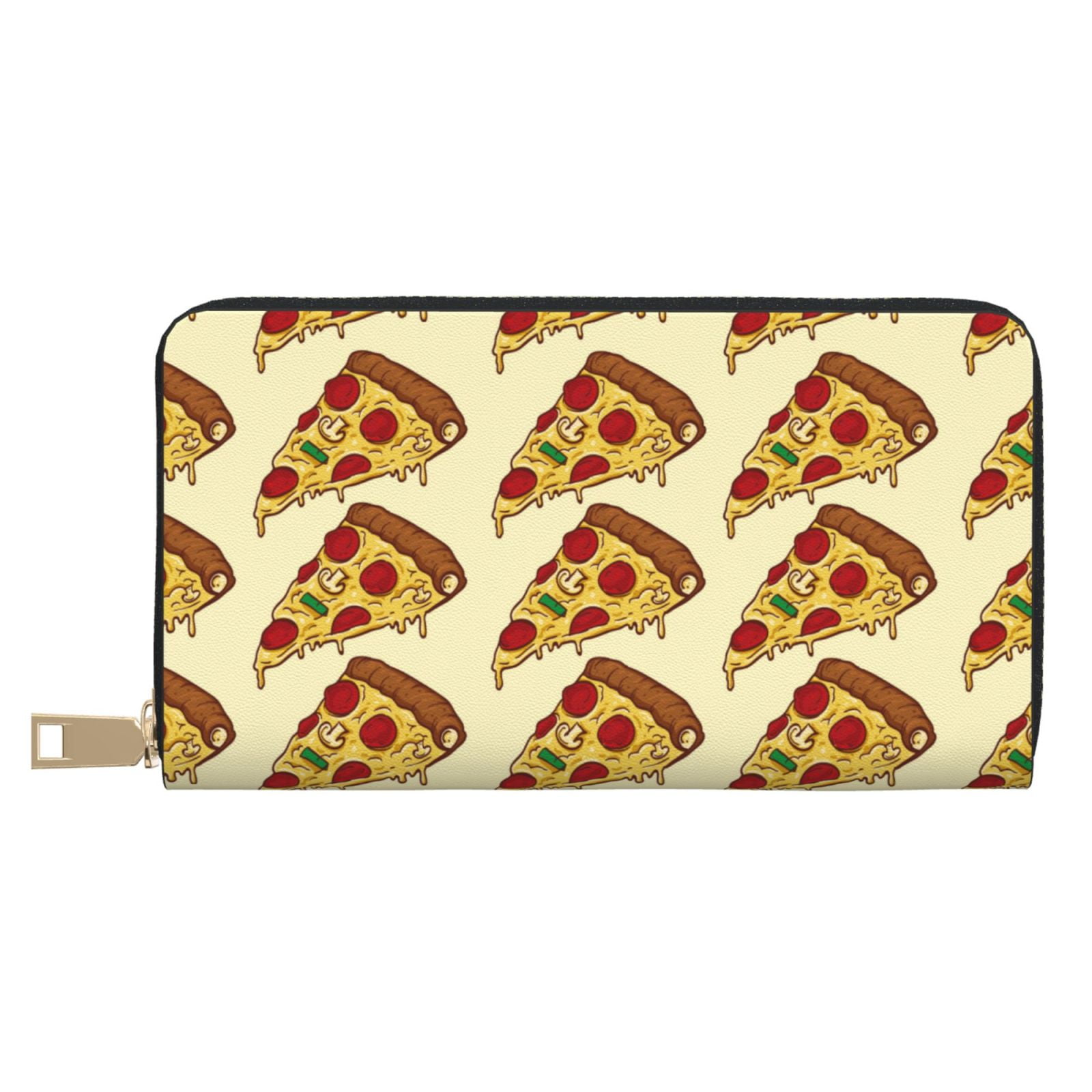 Wallets for Men With Money Clip, Cute Pizza Cartoon Mens Wallet With ...