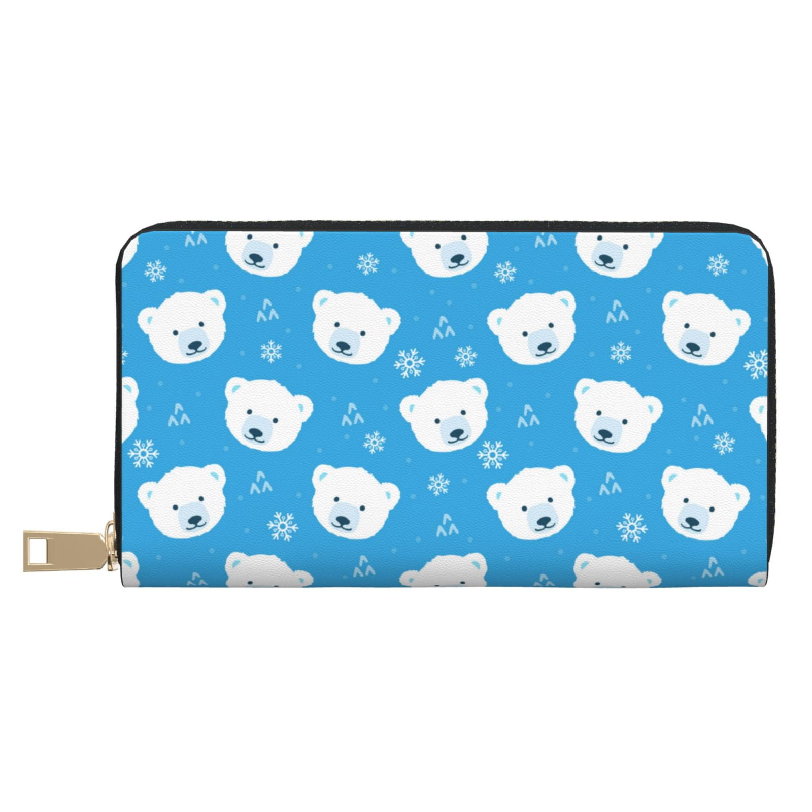 Wallets for Men With Money Clip, Cute Polar Bear Mens Wallet With ...