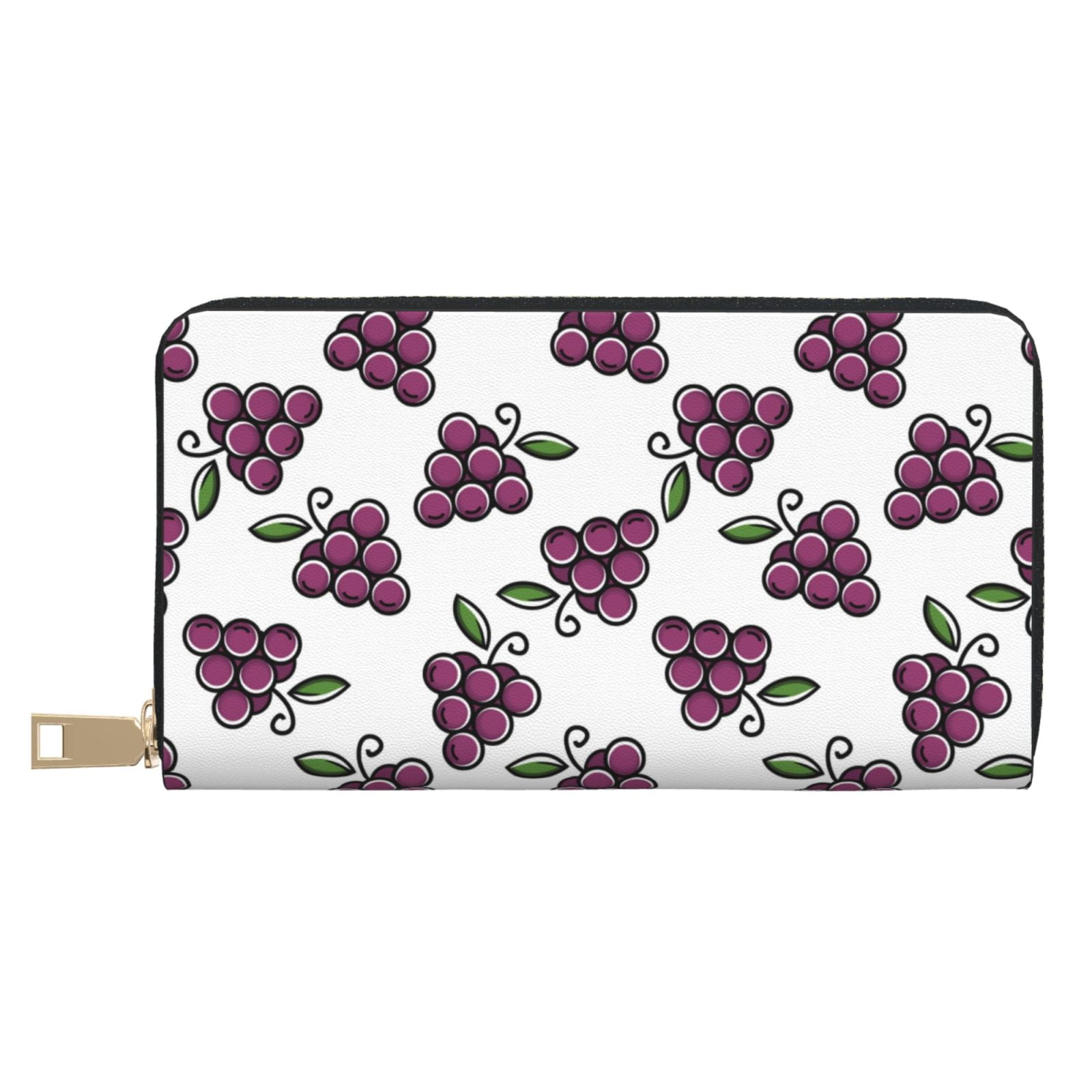 Wallets for Men With Money Clip, Cute Sweet Sour Grape Mens Wallet With ...
