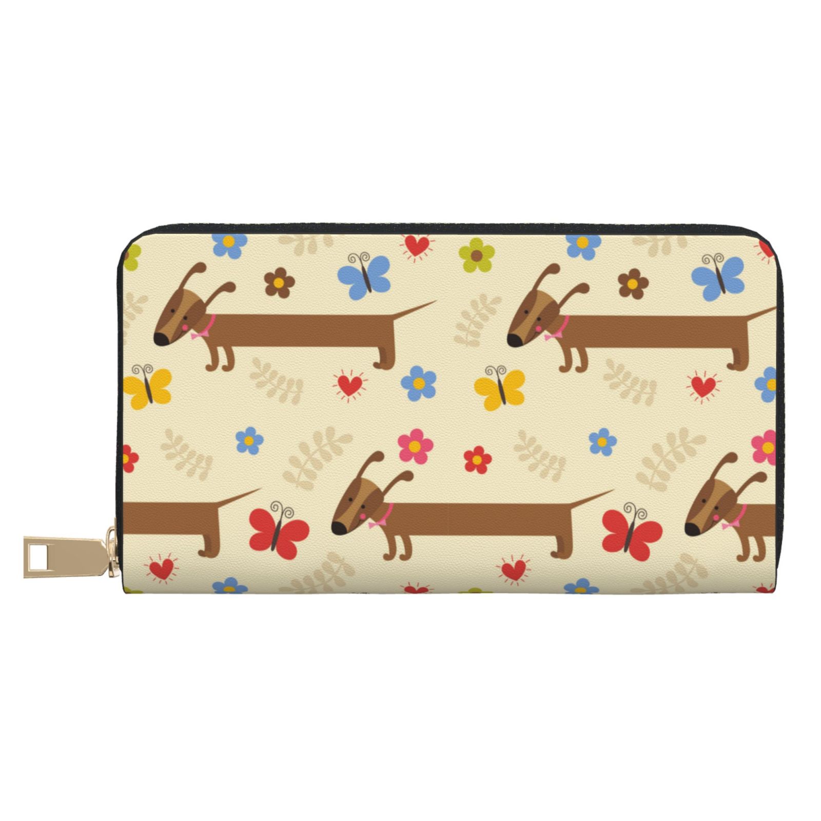 Wallets for Men With Money Clip, Dachshund Dog Puppy No.1008 Mens ...