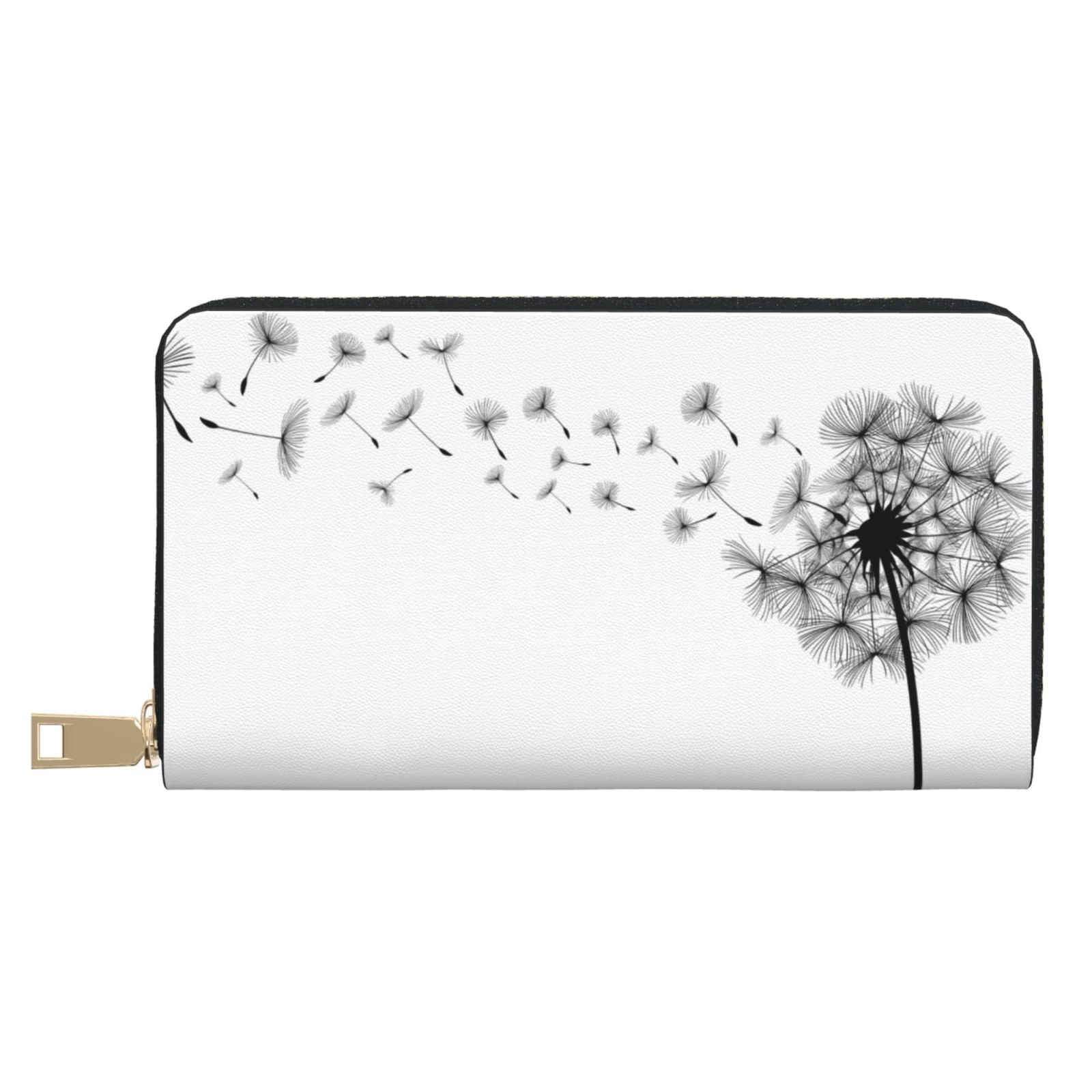 Wallets for Men With Money Clip, Dandelion Blowing In The Wind Mens ...