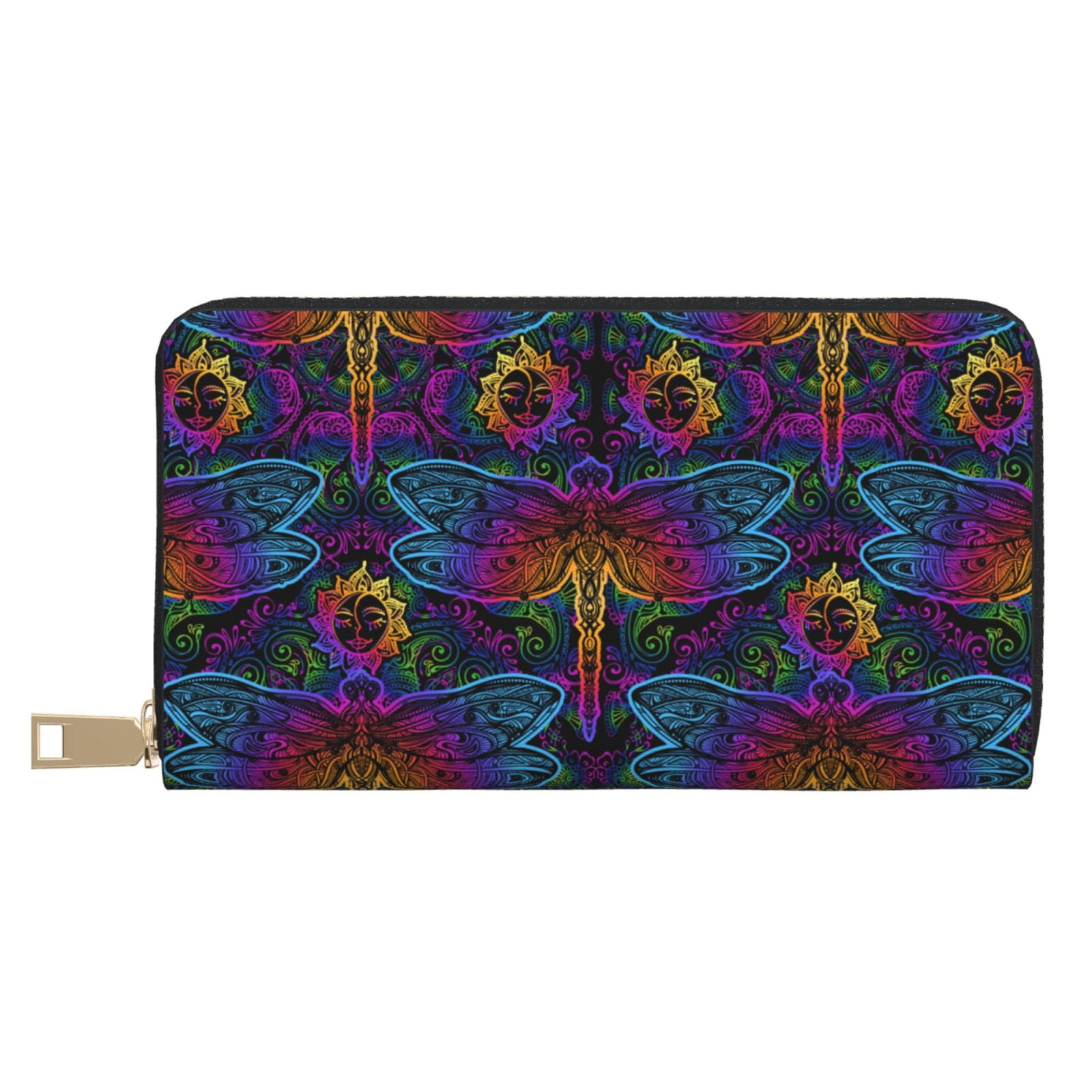 Wallets for Men With Money Clip, Flamboyant Dragonfly Mens Wallet With ...