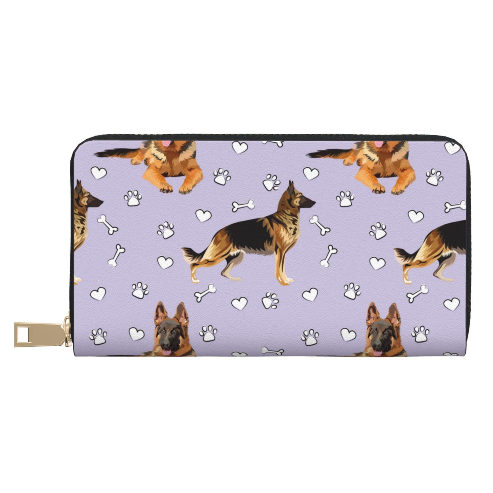 Wallets for Men With Money Clip, German Shepherd Dog No.1017 Mens ...