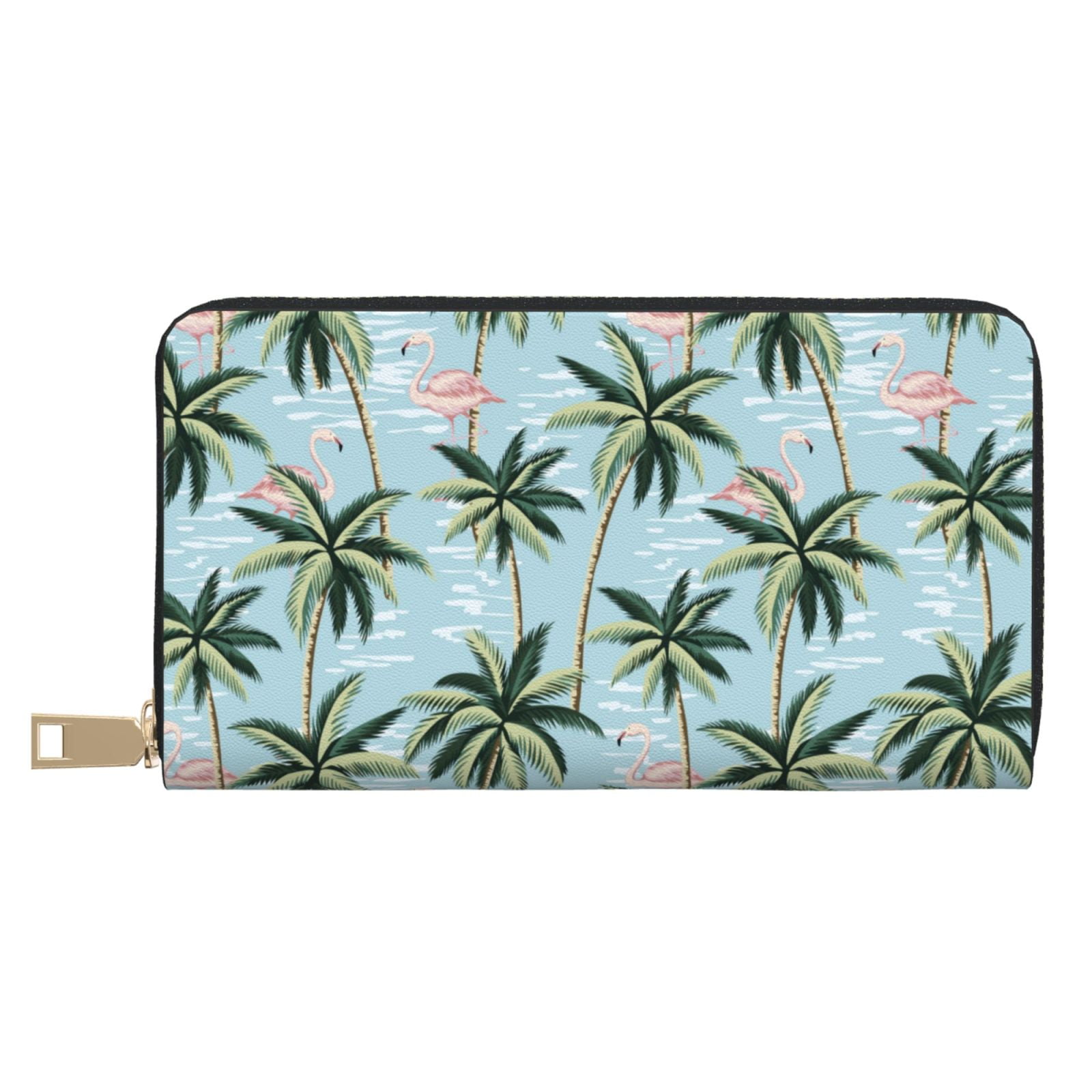 Wallets for Men With Money Clip, Hawaiian Style Flamingo Mens Wallet ...