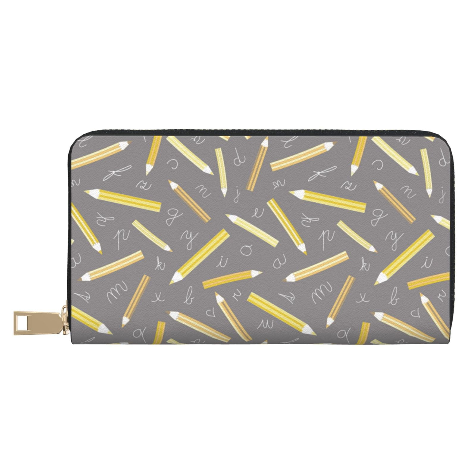 Wallets for Men With Money Clip, Math Print pencil Mens Wallet With ...