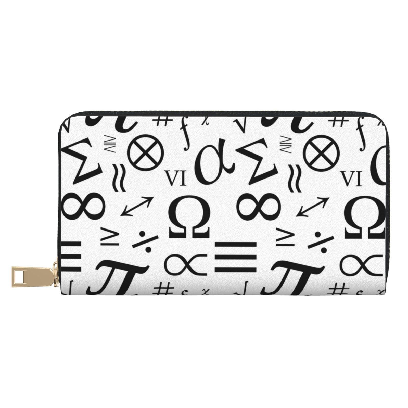 Wallets for Men With Money Clip, Math Symbol Print funny Mens Wallet ...