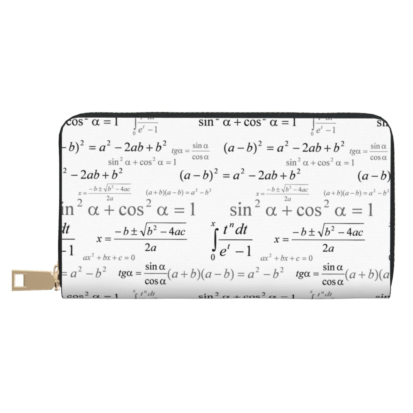 Wallets for Men With Money Clip, Math formula Print funny Mens Wallet ...