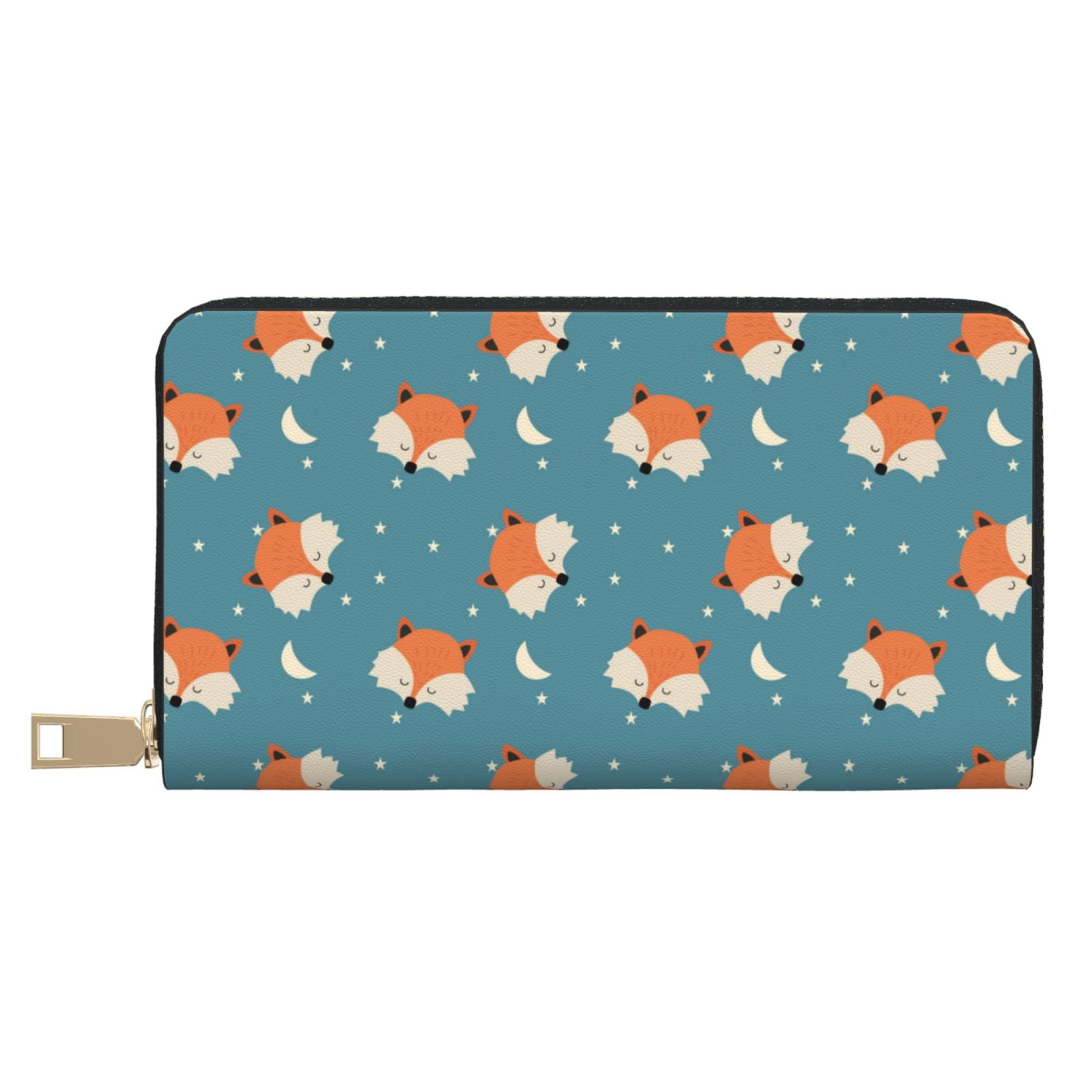 Wallets for Men With Money Clip, Moon Star Fox Mens Wallet With Credit ...