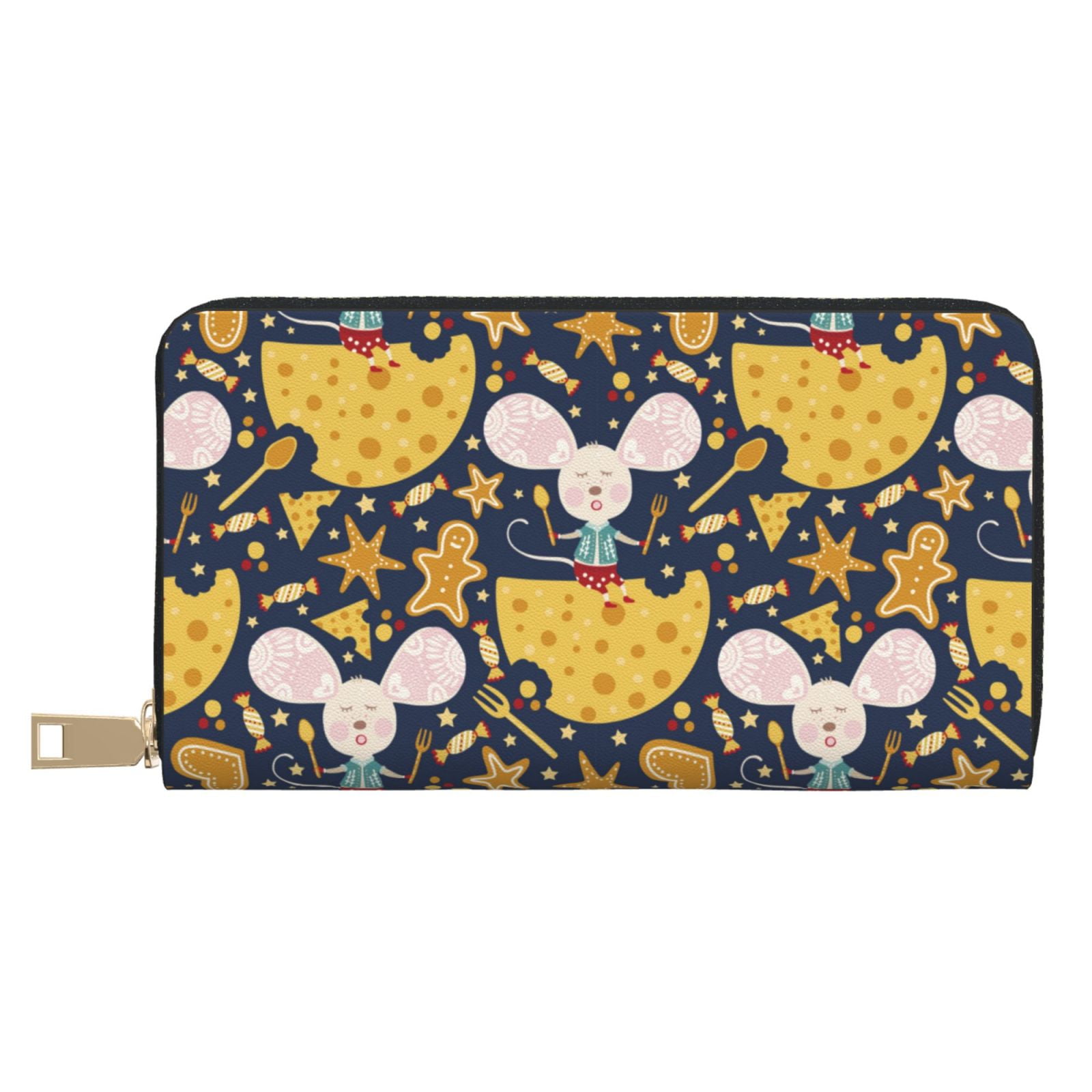 Wallets for Men With Money Clip, Mouse Cheese Mens Wallet With Credit ...