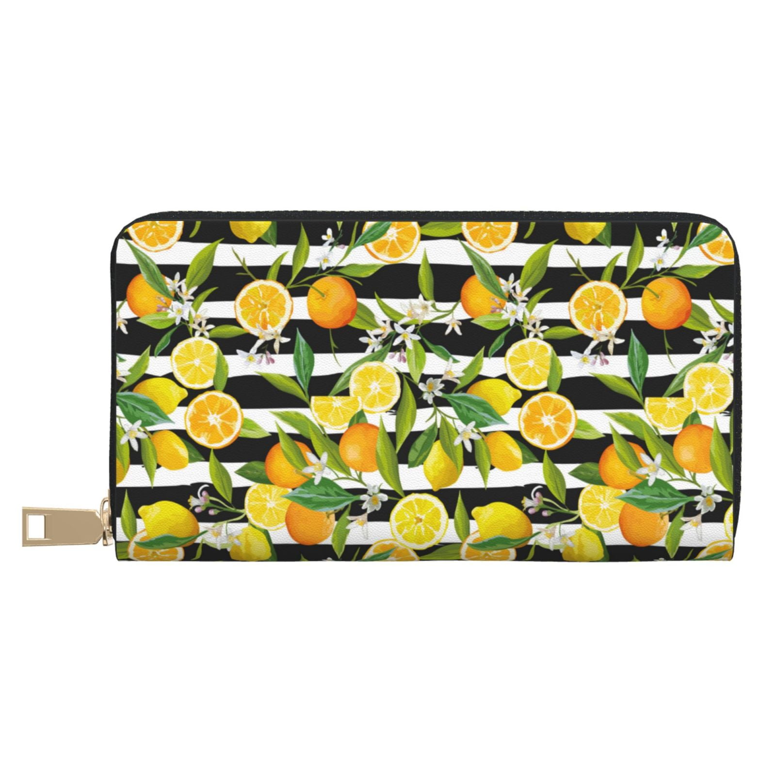 Wallets for Men With Money Clip, Orange and Lemon Mens Wallet With ...