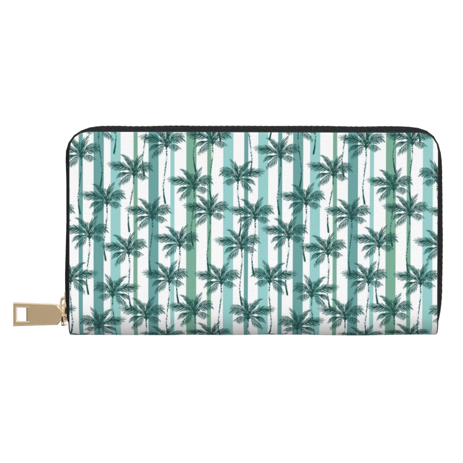 Wallets for Men With Money Clip, Palm tree_AF Mens Wallet With Credit ...