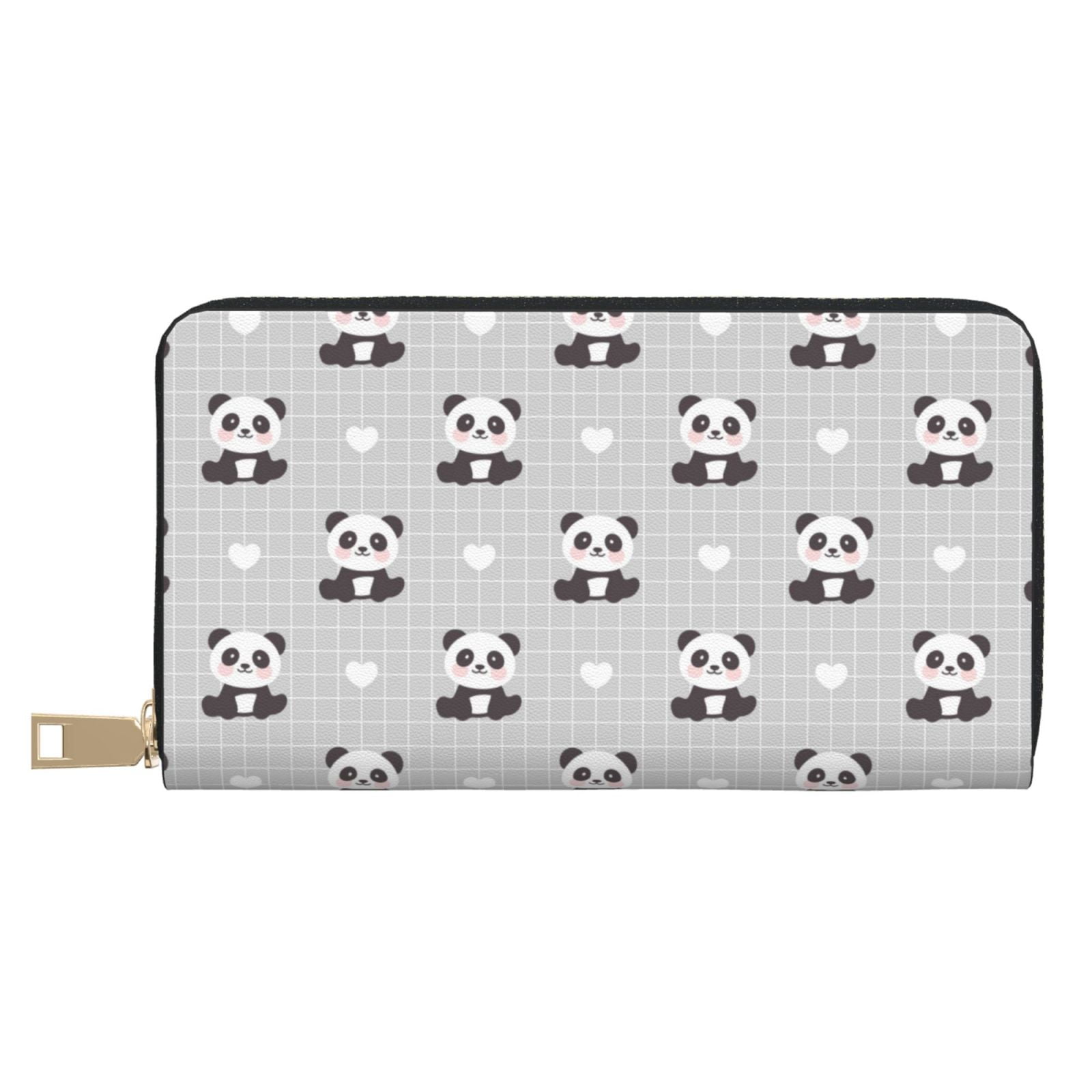 Wallets for Men With Money Clip, Panda Bear Mens Wallet With Credit ...