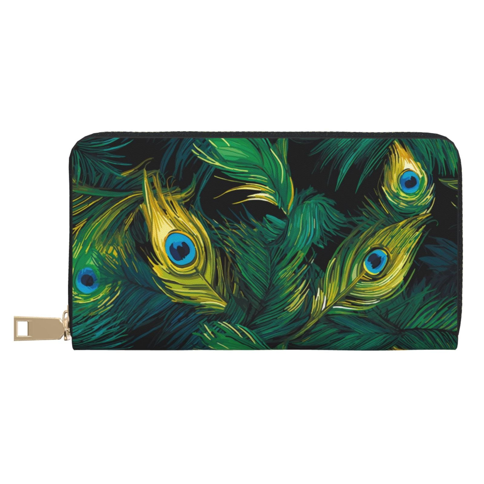Wallets for Men With Money Clip, Peacock Feathers2 Mens Wallet With ...
