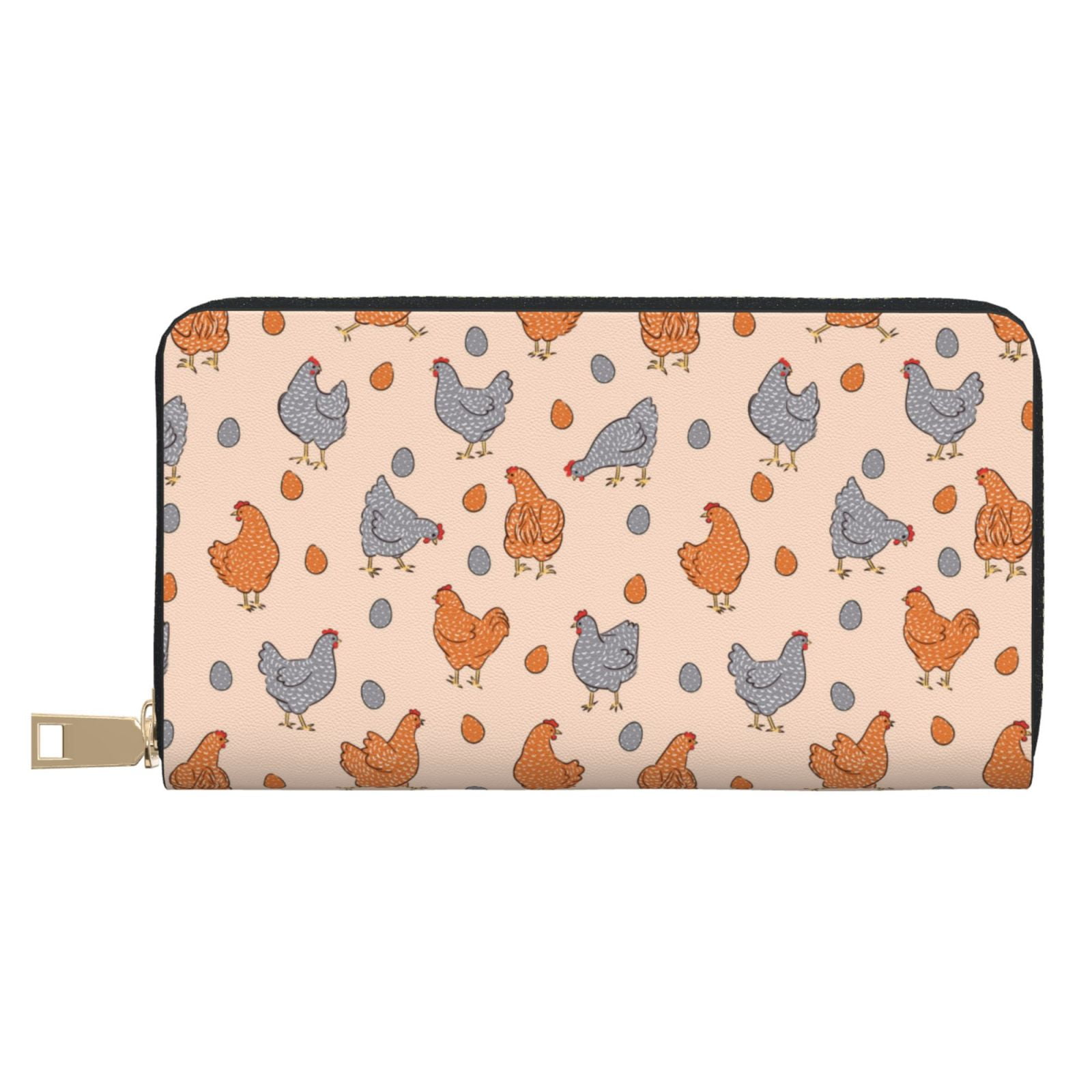 Wallets for Men With Money Clip, Rustic Cute Chicken Eggs Mens Wallet ...