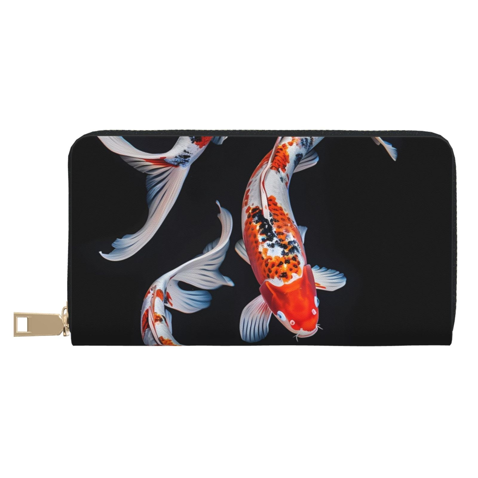 Wallets for Men With Money Clip, Tricolor Koi Fish Trio Mens Wallet ...