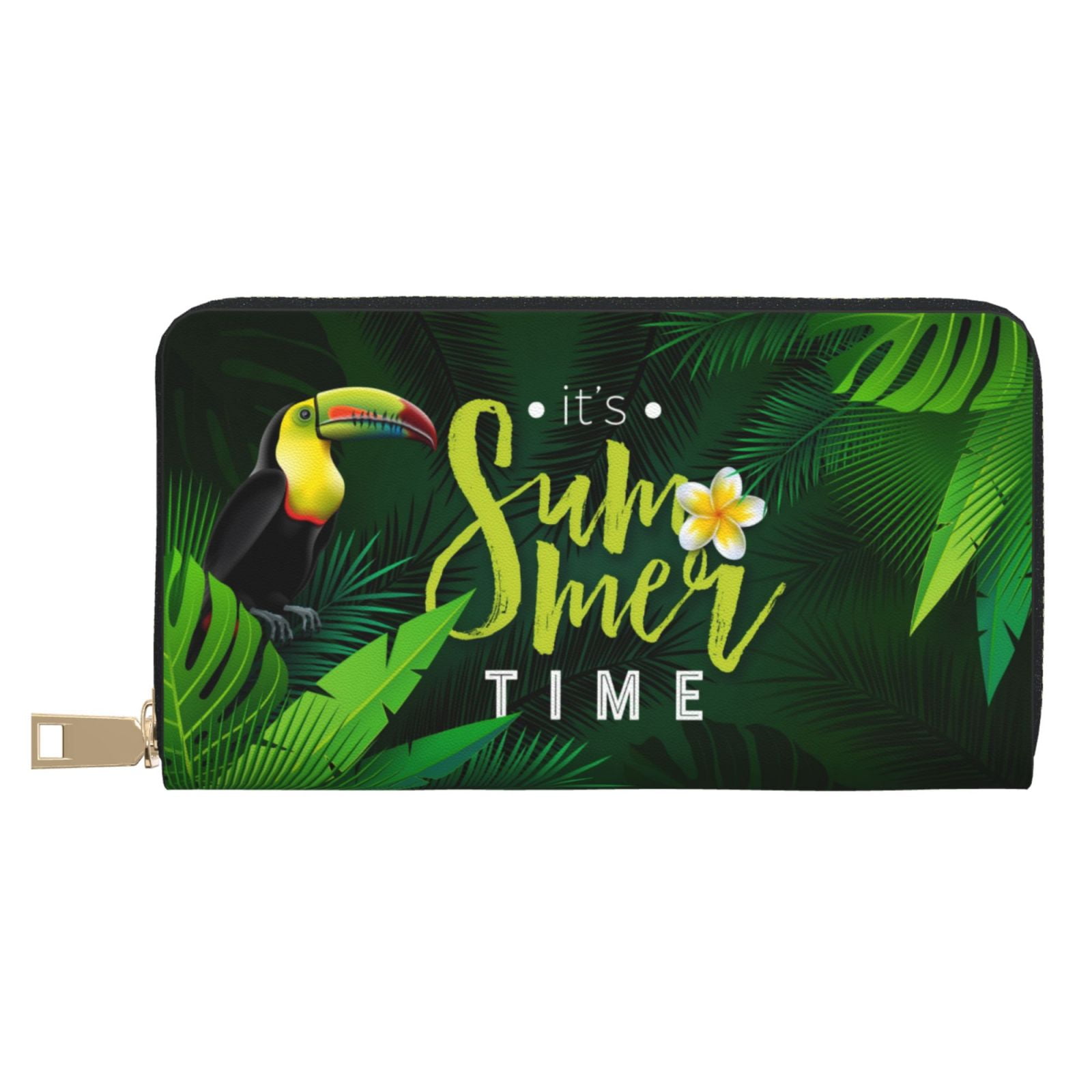 Wallets for Men With Money Clip, Tropical Summer Vibes Mens Wallet With ...