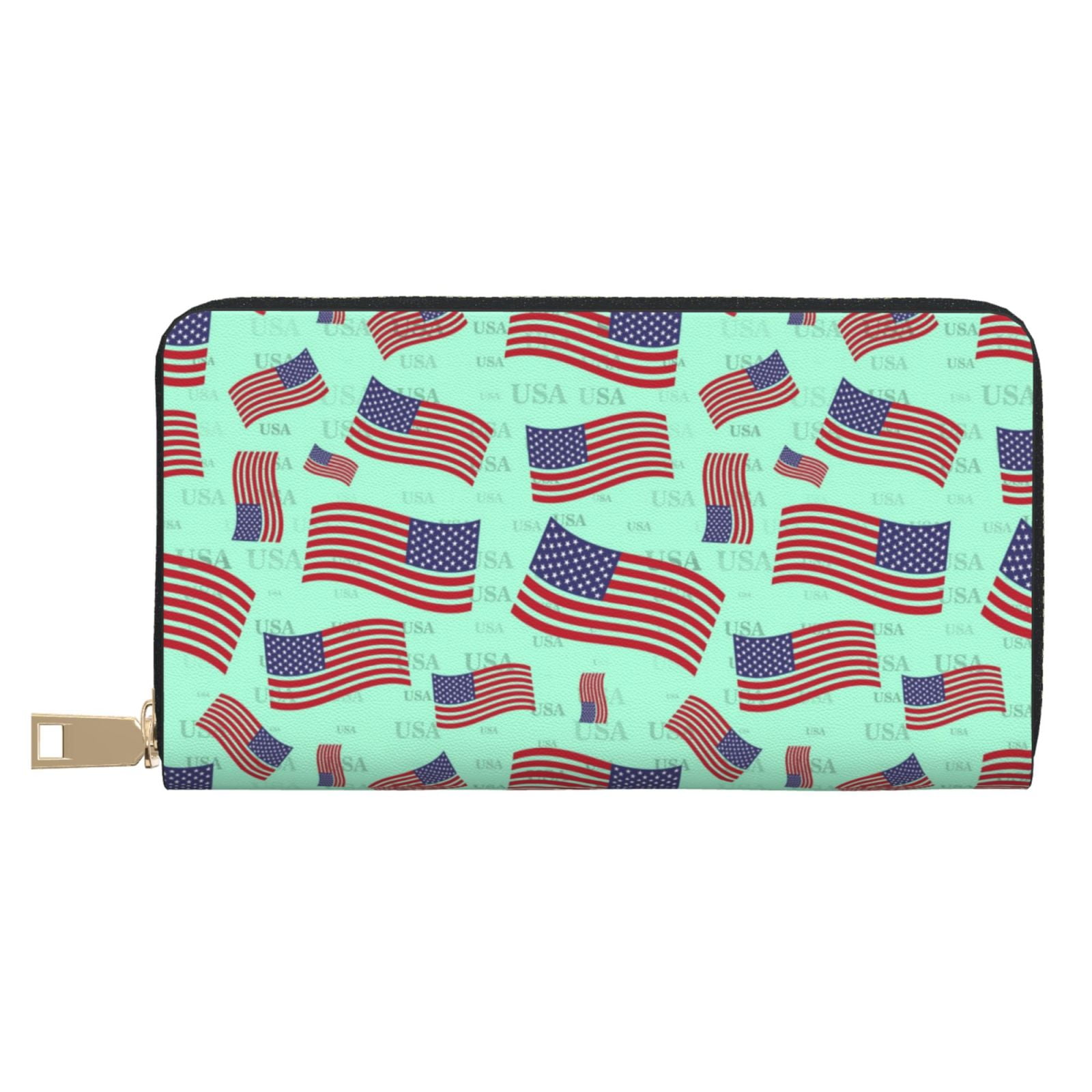 Wallets for Men With Money Clip, Usa Flag Mens Wallet With Credit Card ...