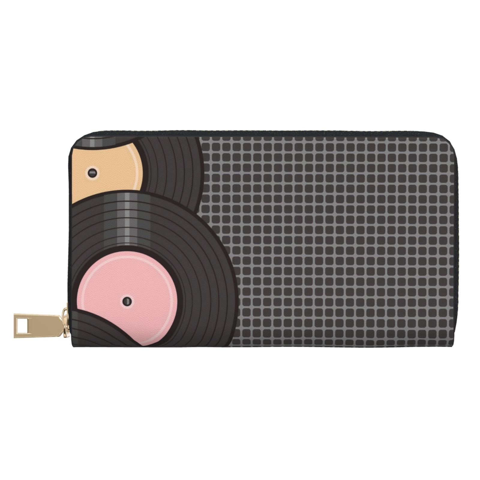 Wallets for Men With Money Clip, Vinyl Records Mens Wallet With Credit ...