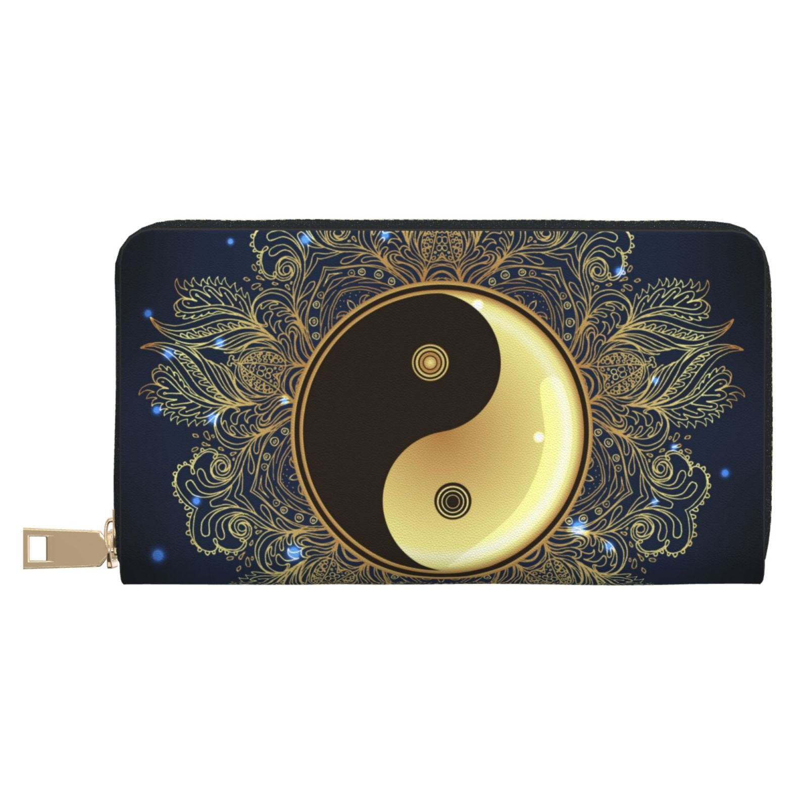 Wallets for Men With Money Clip, Yin And Yang Mandala Mens Wallet With ...