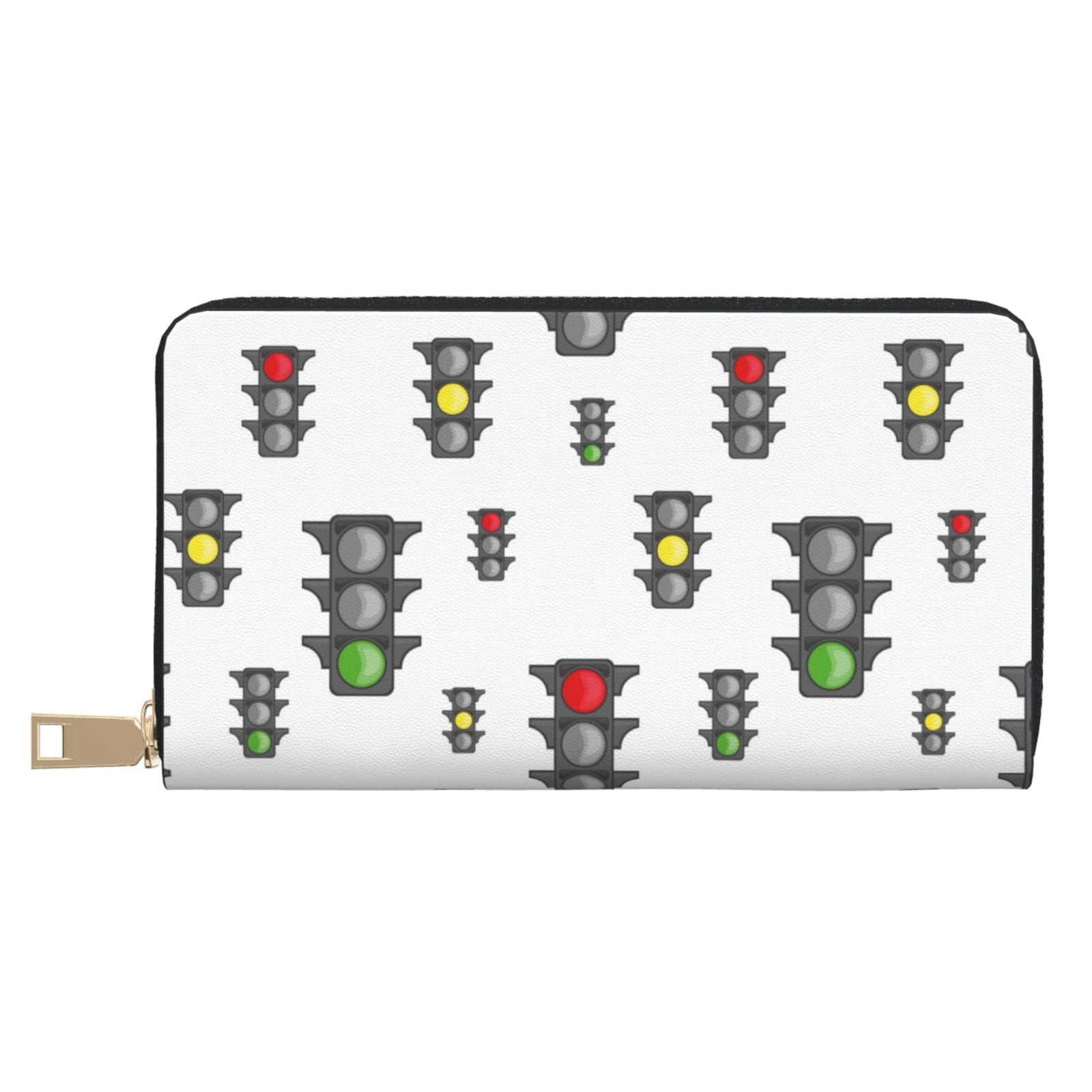 Wallets for Men With Money Clip, cute traffic light Pattern Mens Wallet ...