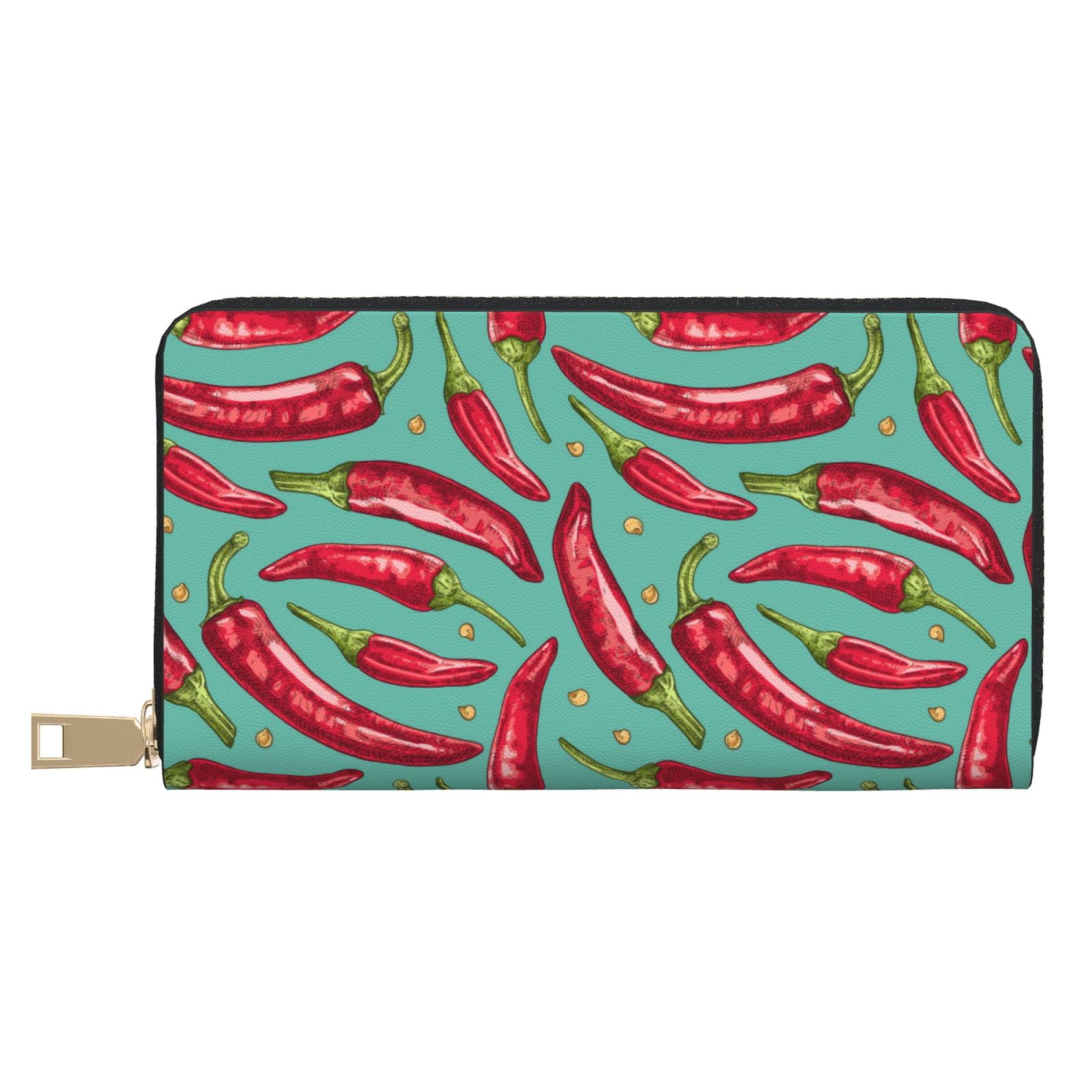 Wallets for Men With Money Clip, red Chili Mens Wallet With Credit Card ...