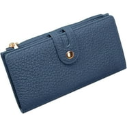 Leatherboss RFID Safe Double Zipper Wallet - Genuine Leather Accordion ...