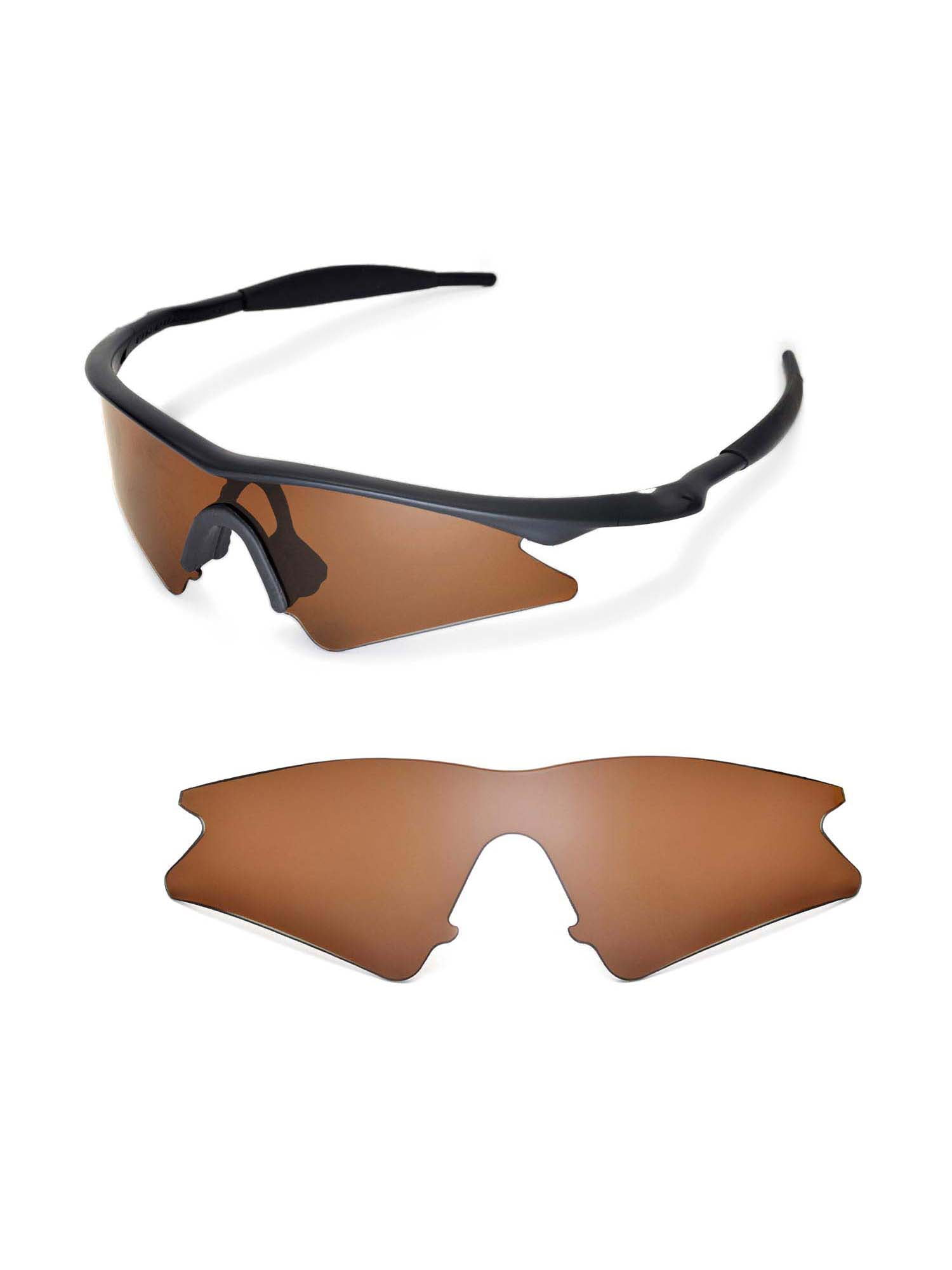 Walleva Brown Polarized Replacement Lenses For Oakley M Frame Sweep ...