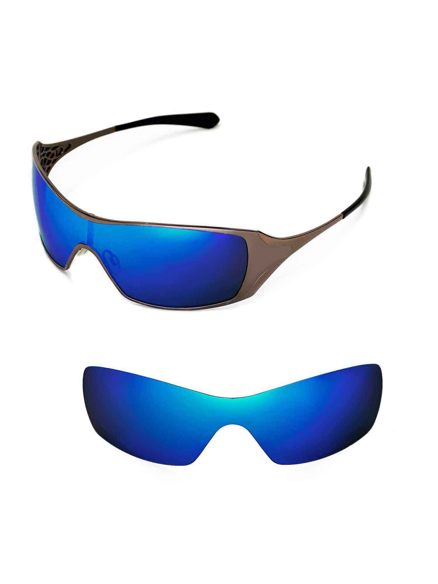 Walleva Ice Blue Polarized Replacement Lenses for Oakley Dart ...