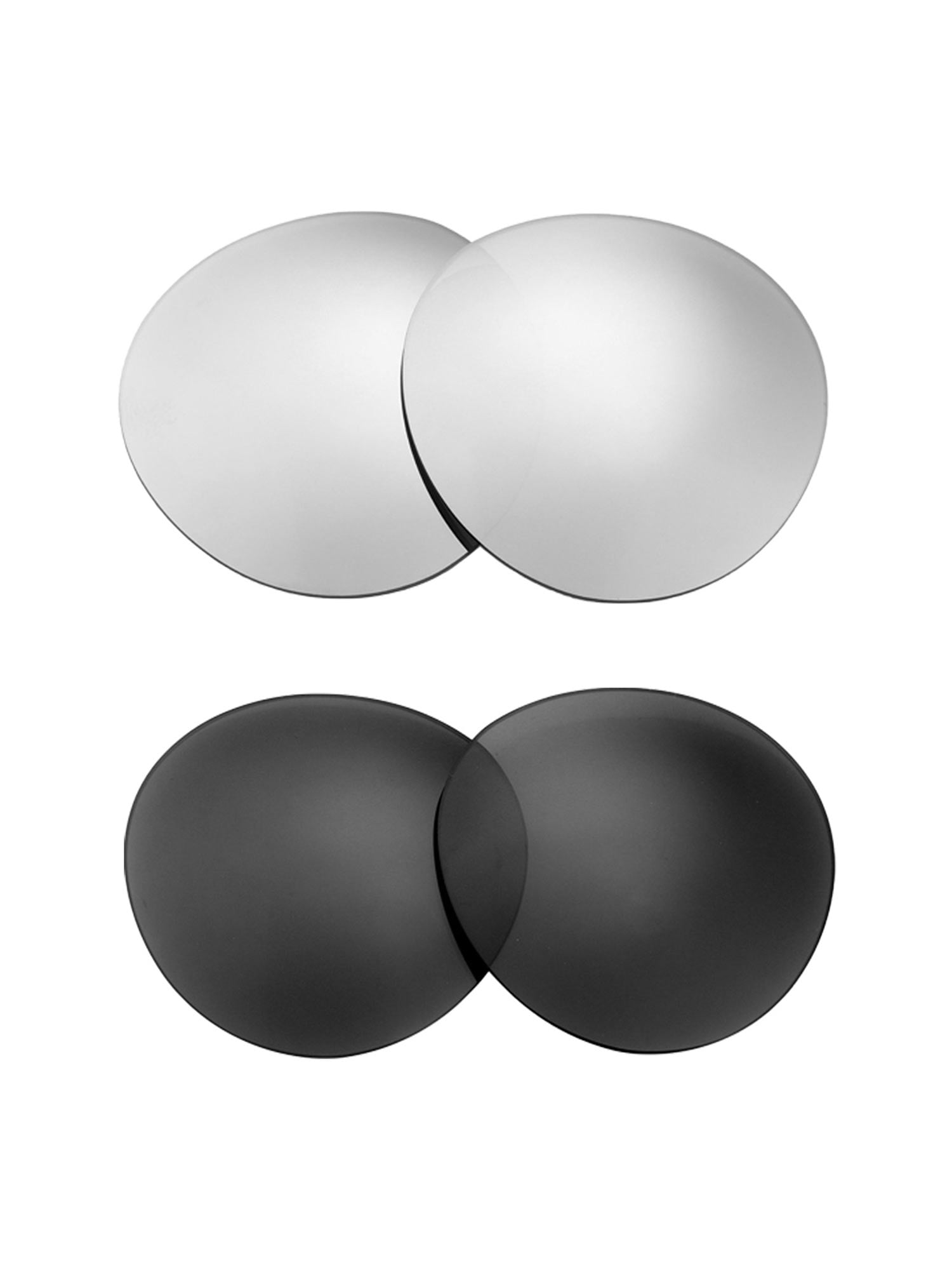 Walleva Polarized Titanium + Black Replacement Lenses For Ray-Ban ...