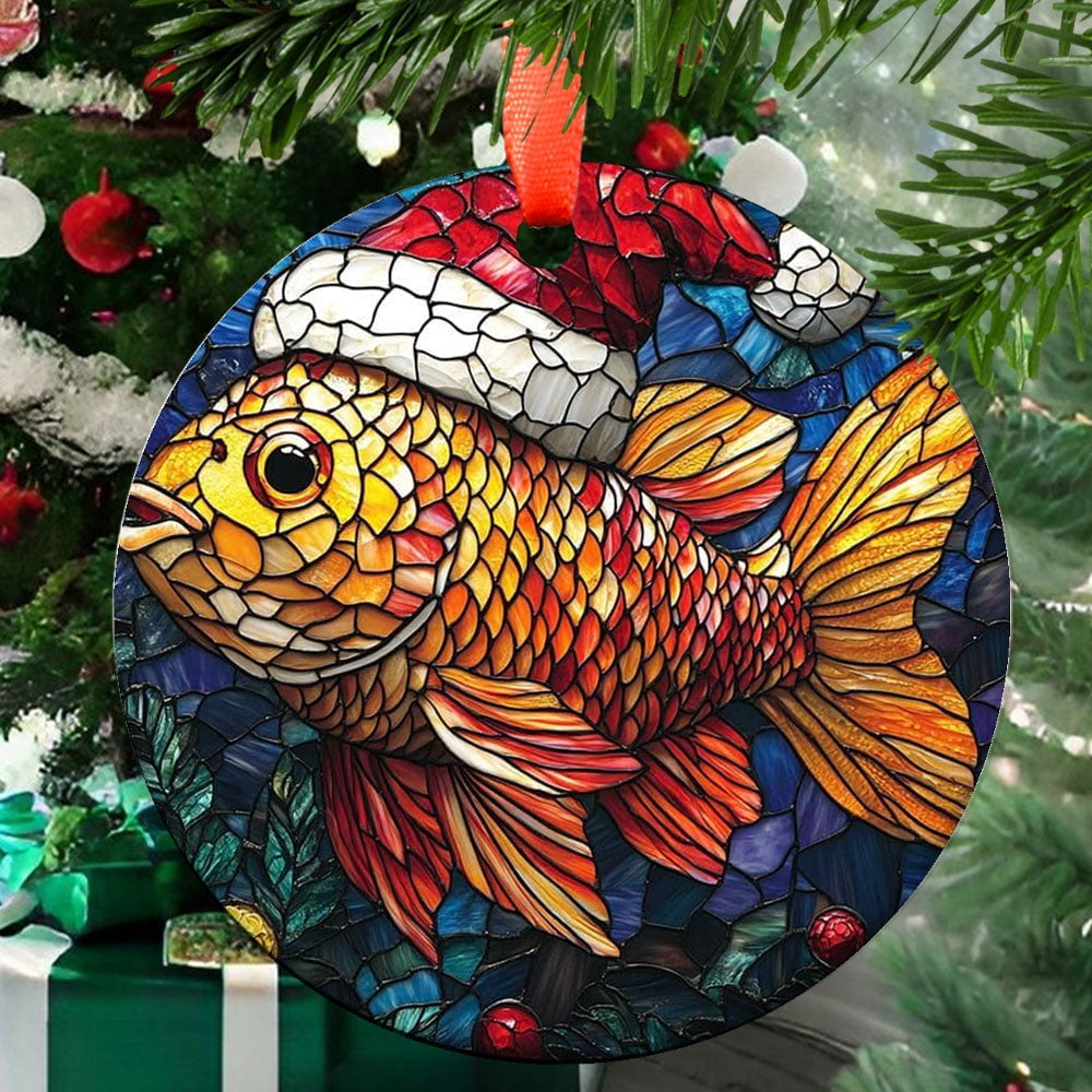 Walleye Fish 11 Ceramic/Acrylic Christmas Ornament, Sweetheart Love ...