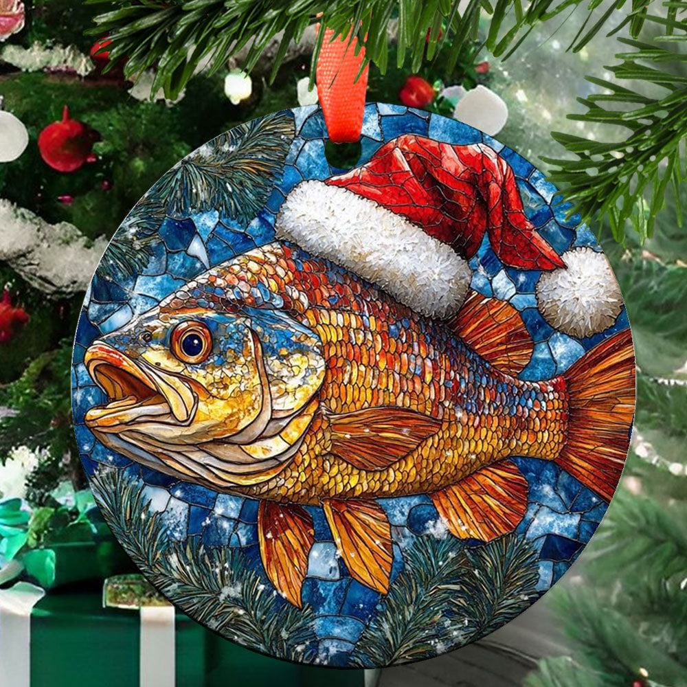 Walleye Fish 11 Ceramic/Acrylic Christmas Ornament, Warm Fall Feast ...