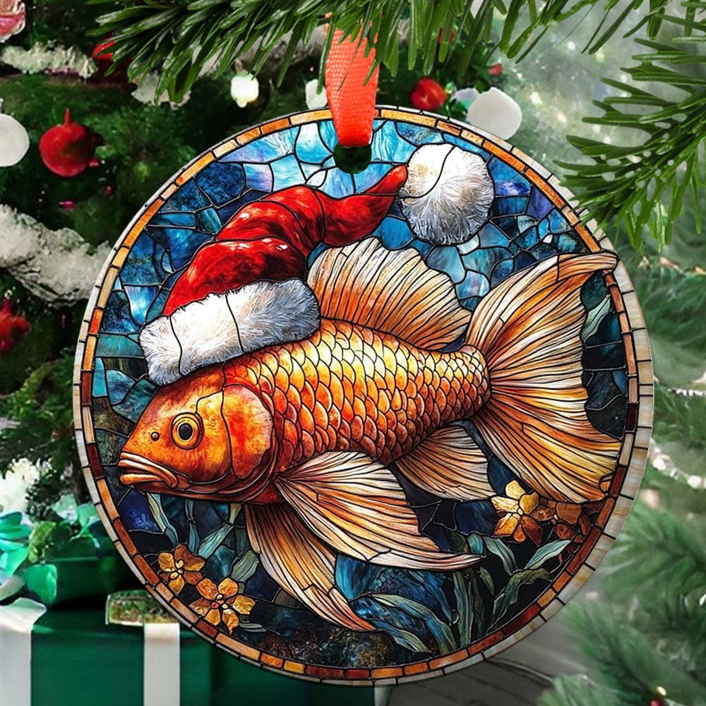 Walleye Fish 2 Ceramic/Acrylic Christmas Ornament, Sweetheart Love ...