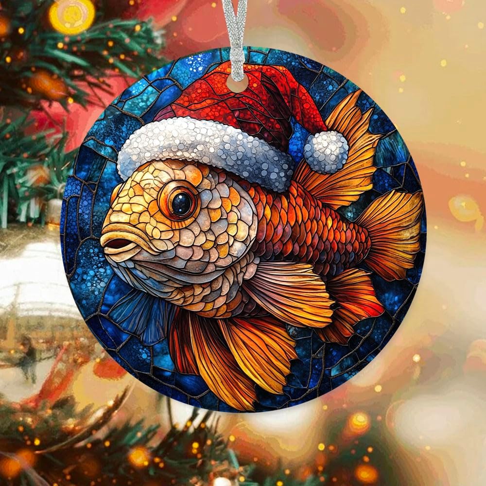 Walleye Fish Custom Ornaments 2025, Walleye Fish Ornament, Walleye Fish ...