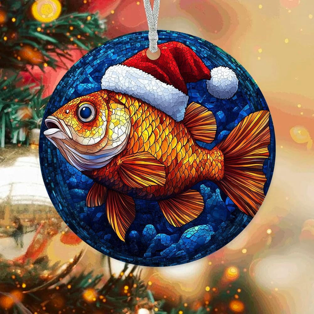 Walleye Fish Custom Ornaments 2025, Walleye Fish Ornament, Walleye Fish ...